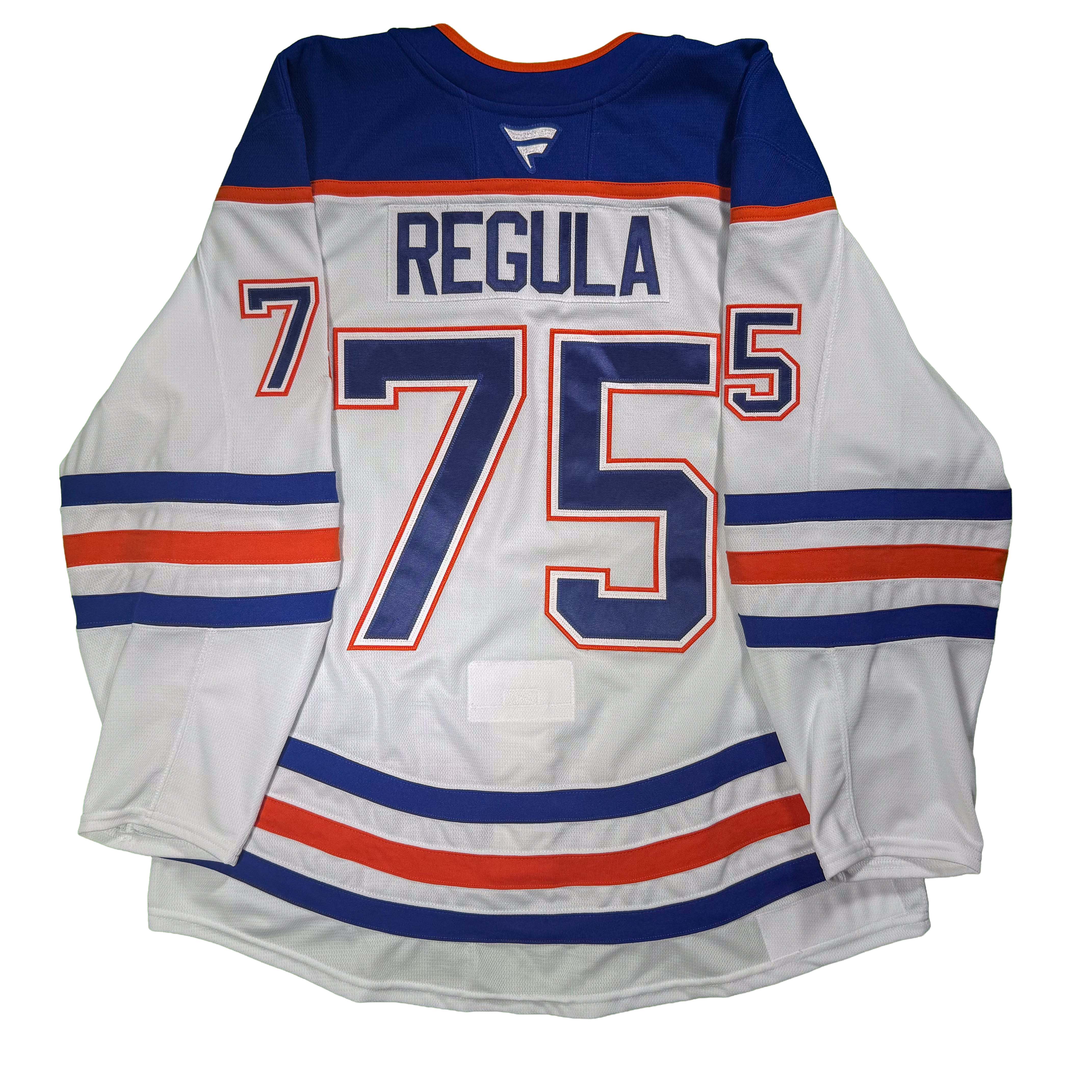 Alec Regula Edmonton Oilers Game Worn Jersey - 2025-26 White Set #2 ...
