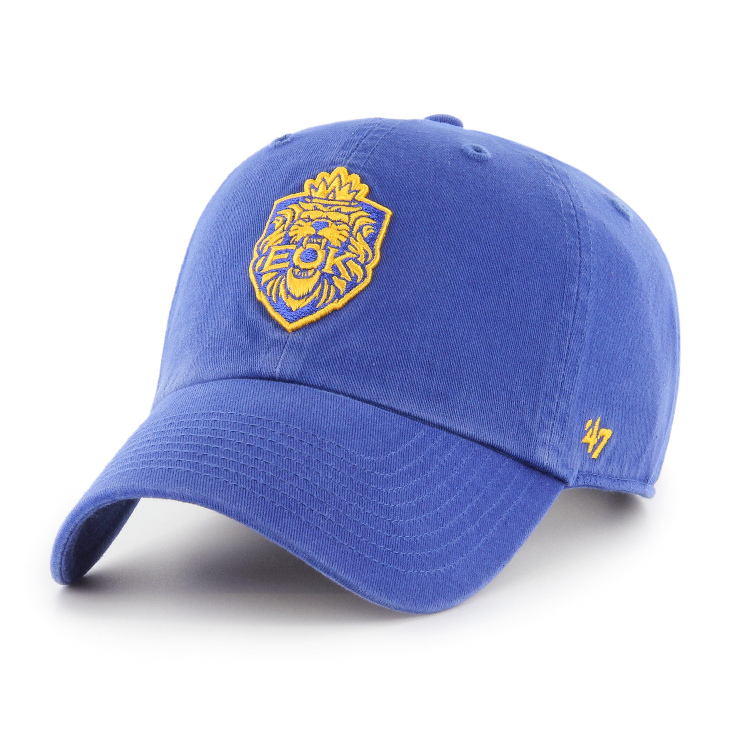 Edmonton Oil Kings '47 Blue Alternate Logo Clean Up Adjustable Hat ...
