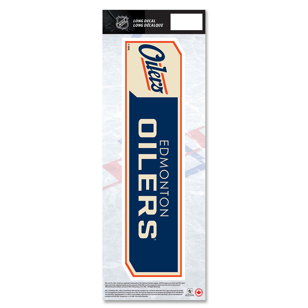 Edmonton Oilers Alternate Logo Bumper 4" x 12" Sticker Decal – ICE ...