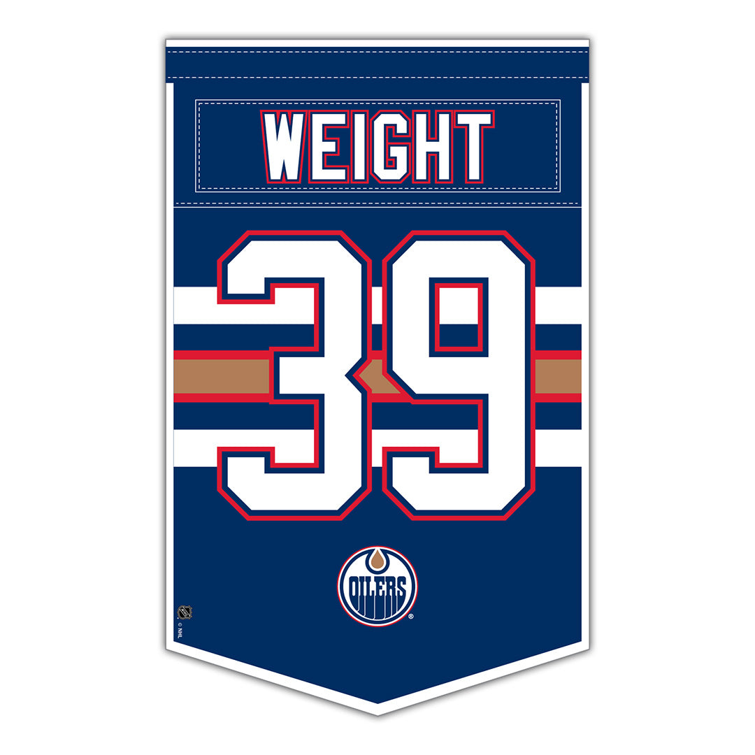 Doug Weight Edmonton Oilers Hall of Fame Night 15" x 24" Banner – ICE ...
