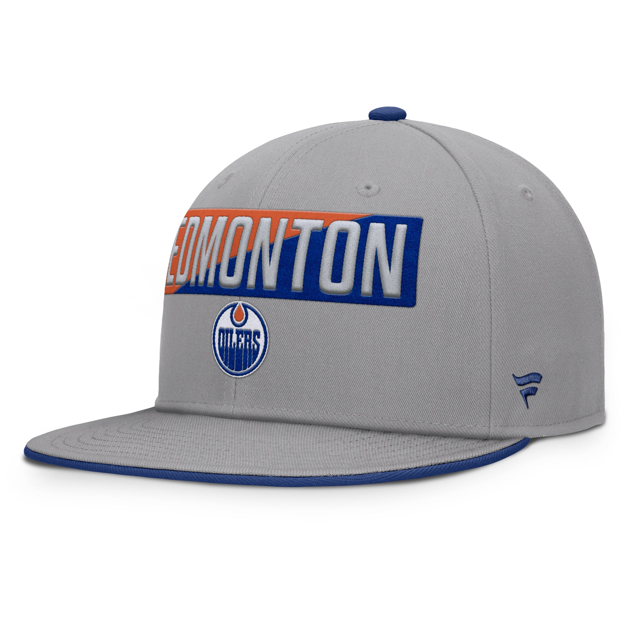 Edmonton Oilers Fanatics Grey Duo Flat Brim Snapback Hat – ICE District ...