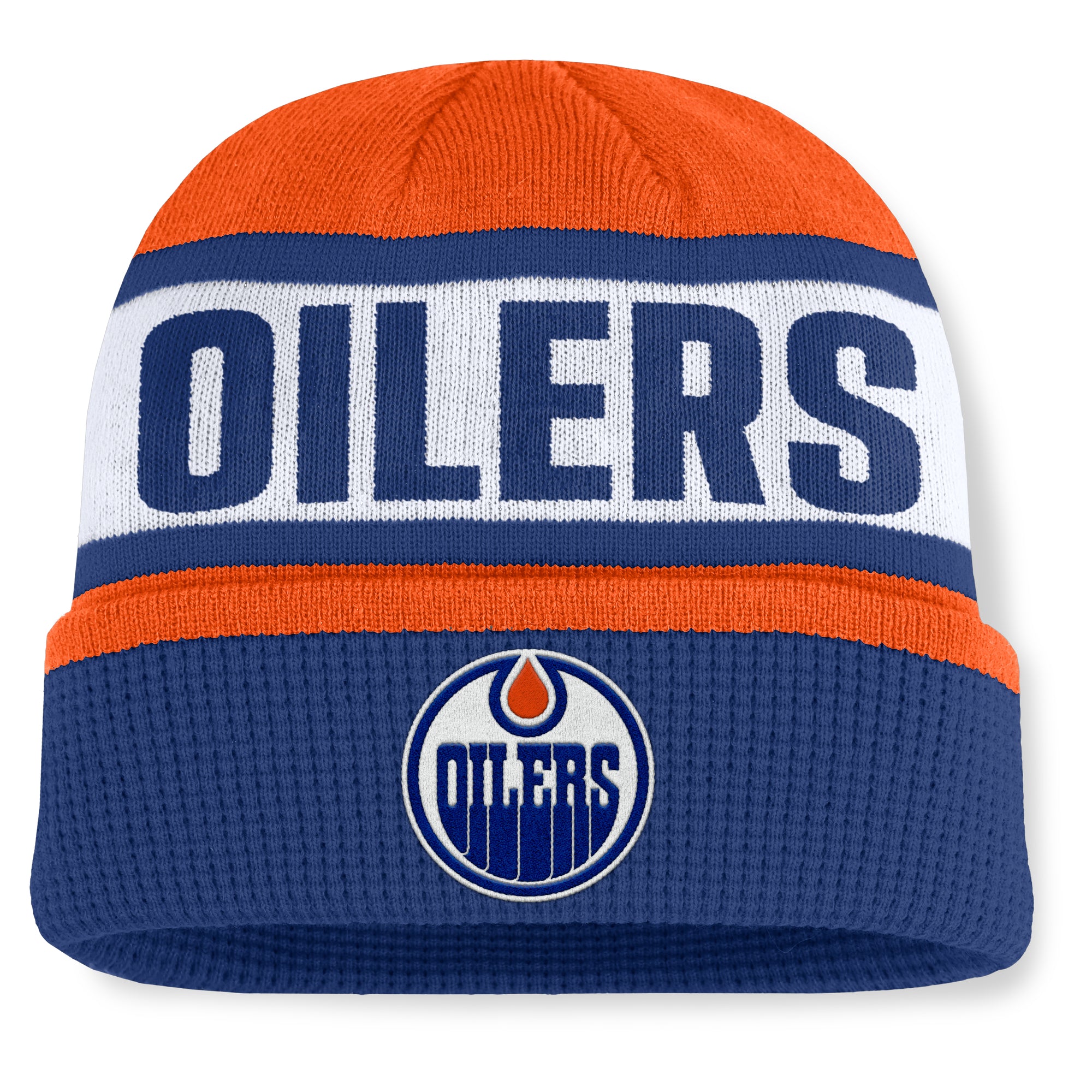 Edmonton Oilers Fanatics Orange Switchback Cuffed Toque – ICE District ...