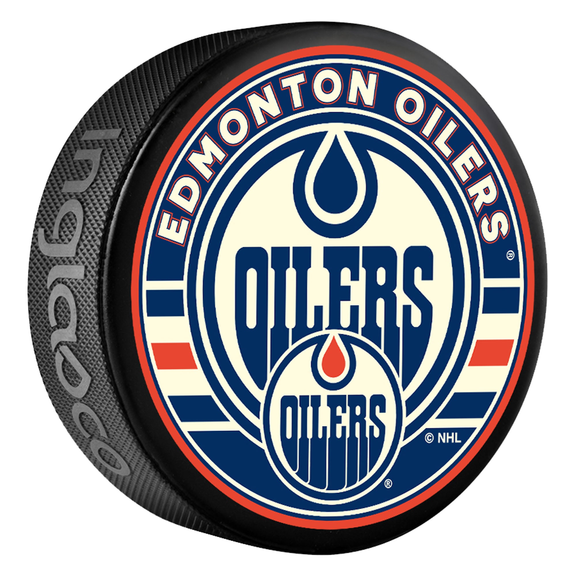 Edmonton Oilers Glow In The Dark Design Puck – ICE District Authentics