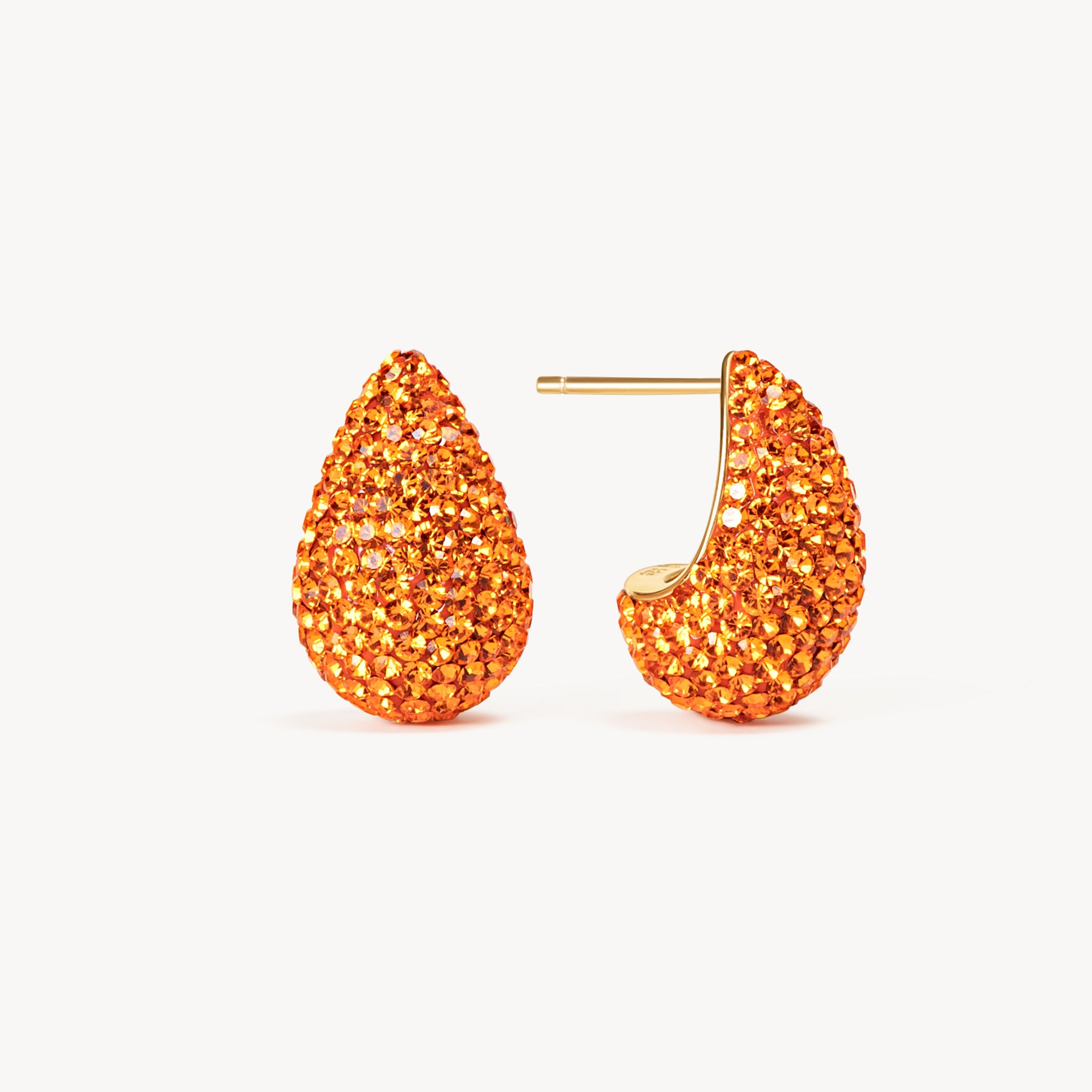 Edmonton Oilers Hillberg & Berk Orange Sparkle Oil Drop Earrings – ICE ...