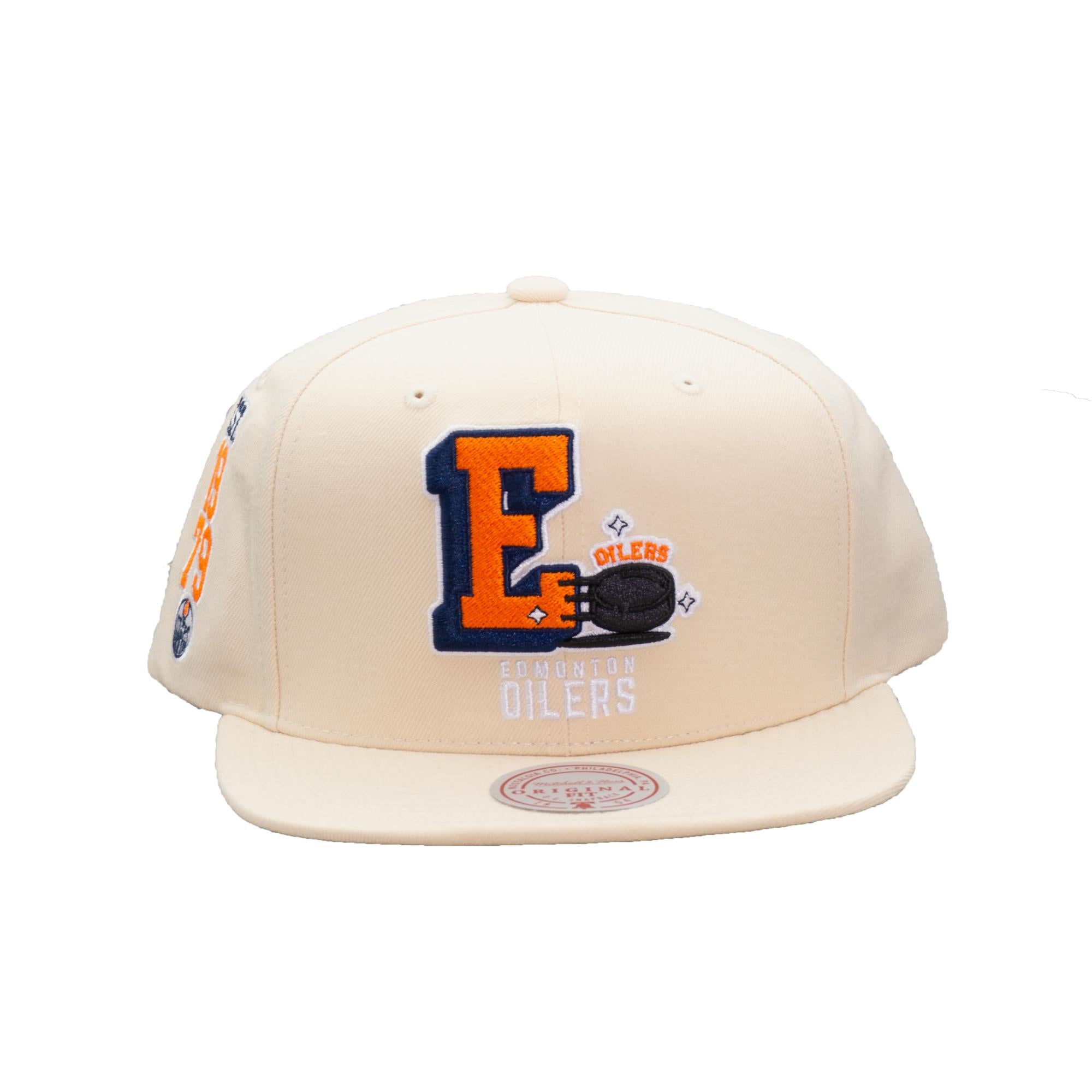 Edmonton Oilers Mitchell & Ness Cream Swagger Snapback Hat – ICE ...