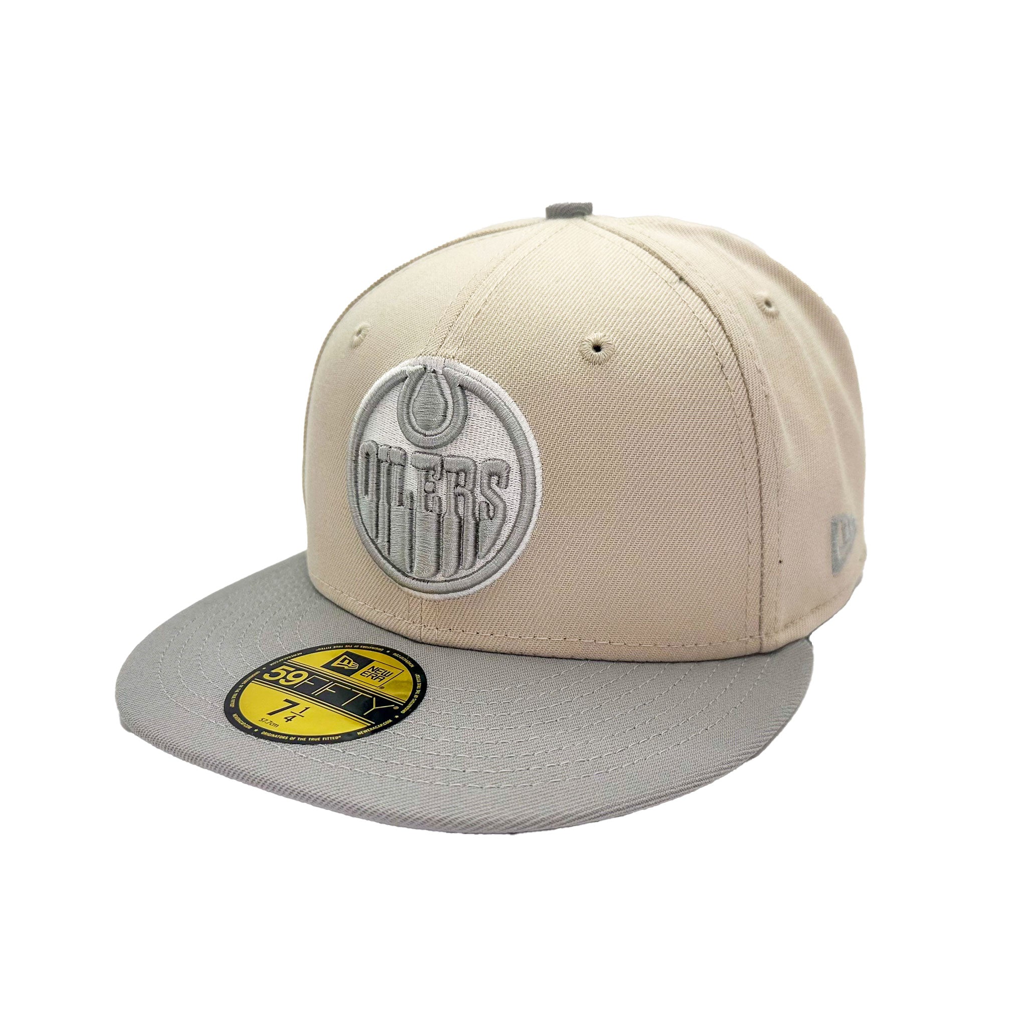 Edmonton Oilers New Era Grey Two-Tone Stone Color Pack 59FIFTY Fitted ...