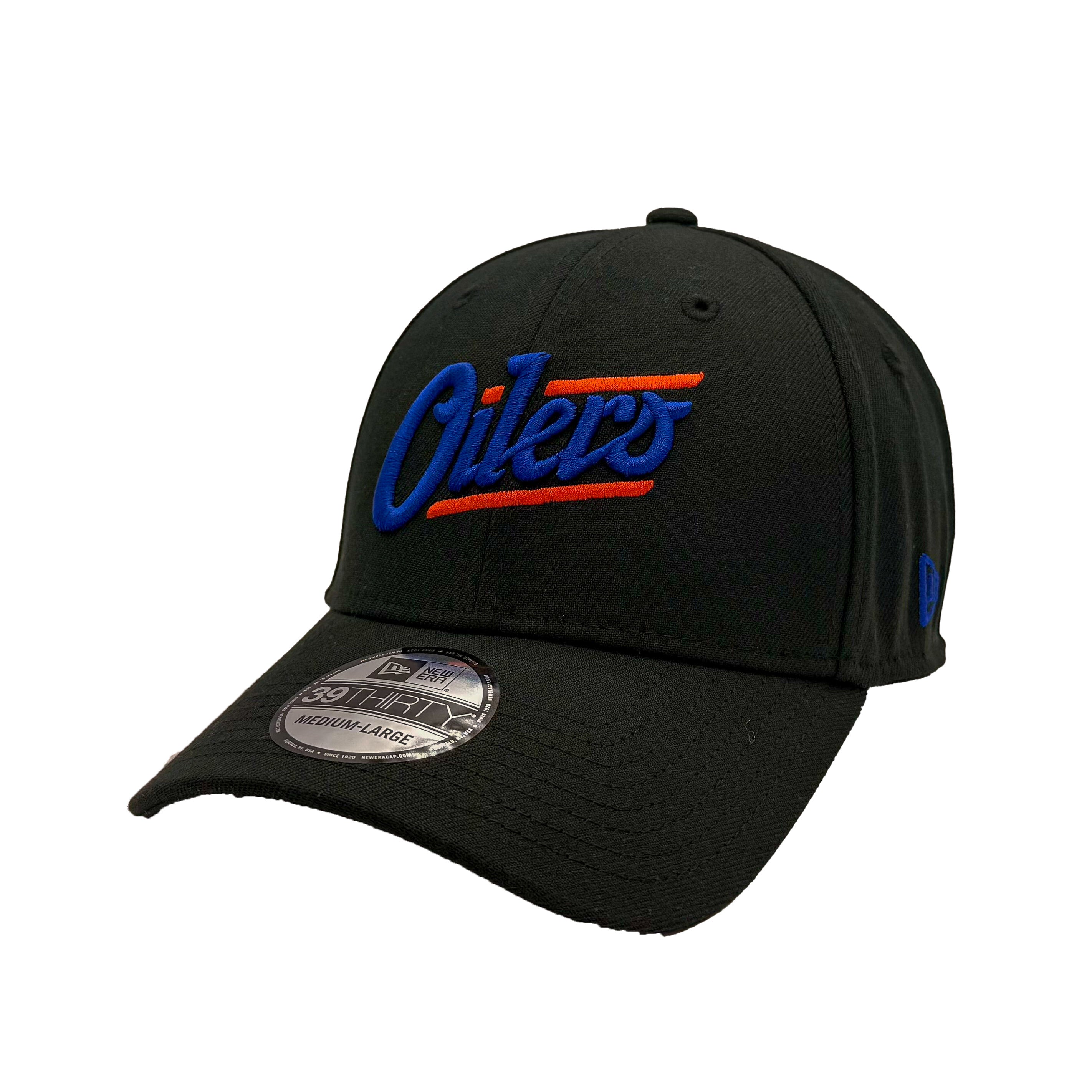 Edmonton Oilers New Era Black Alternate Logo 39THIRTY Flex Hat – ICE ...