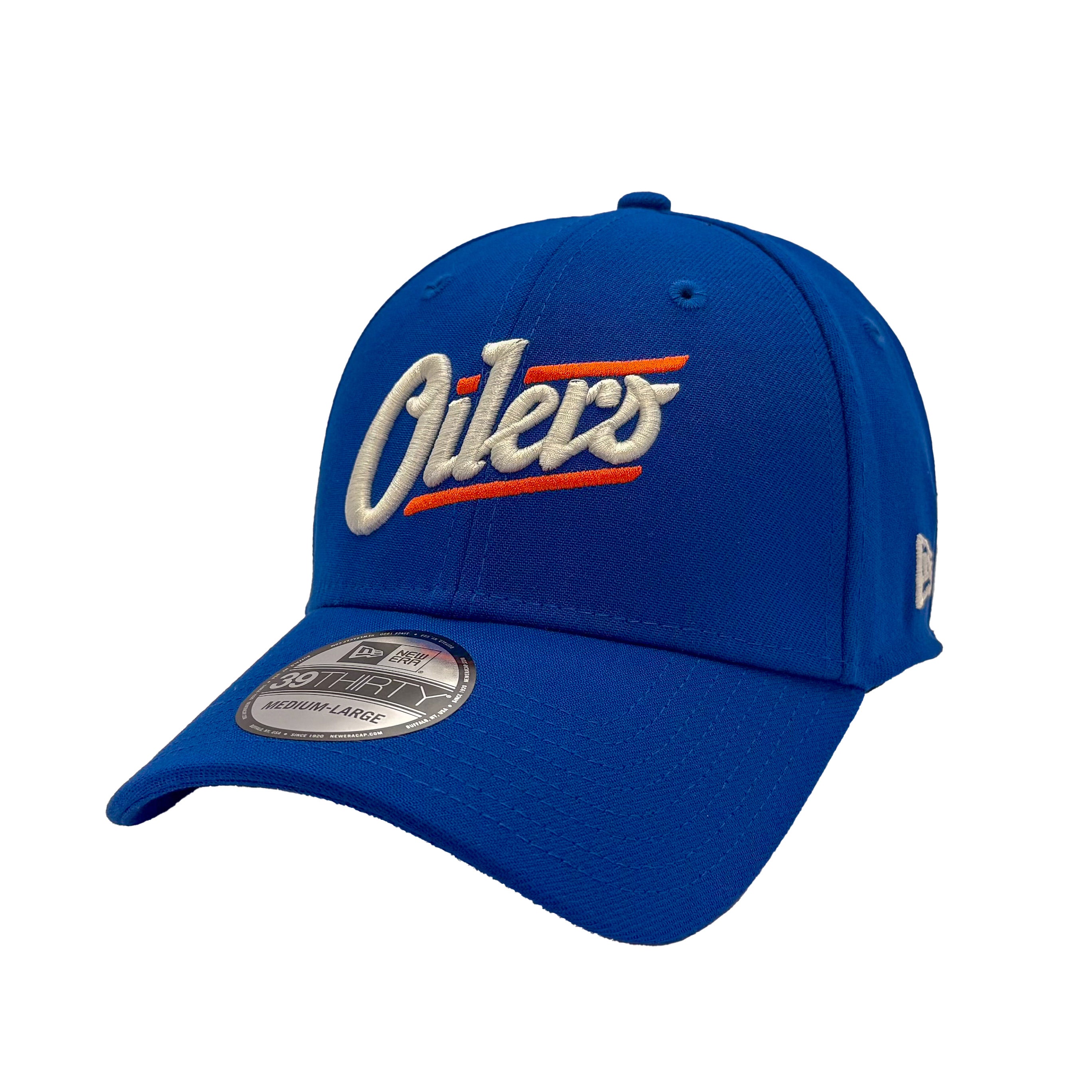 Edmonton Oilers New Era Blue Alternate Logo 39THIRTY Flex Hat – ICE ...