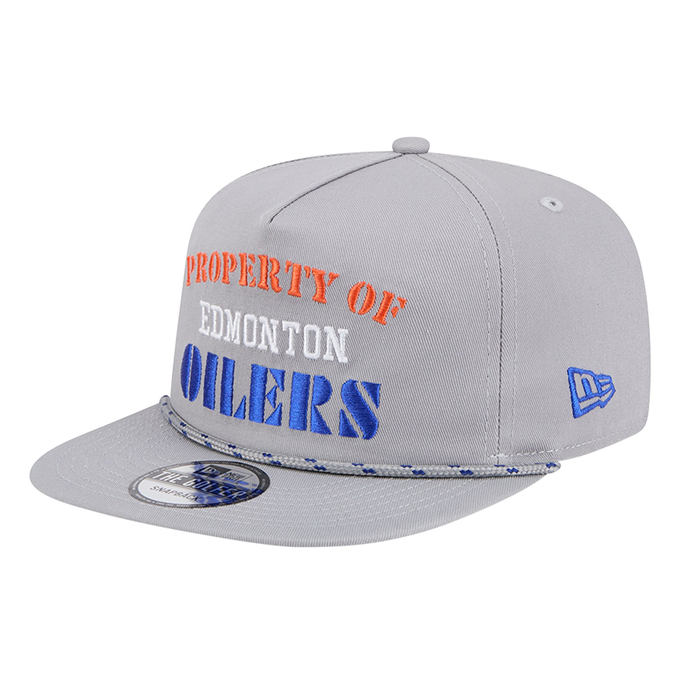 Edmonton Oilers New Era Grey Vintage GOLFER Snapback Hat – ICE District ...