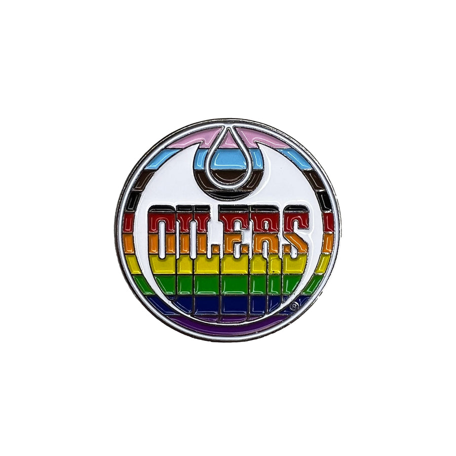 Edmonton Oilers Pride Logo 1.5" Lapel Pin – ICE District Authentics