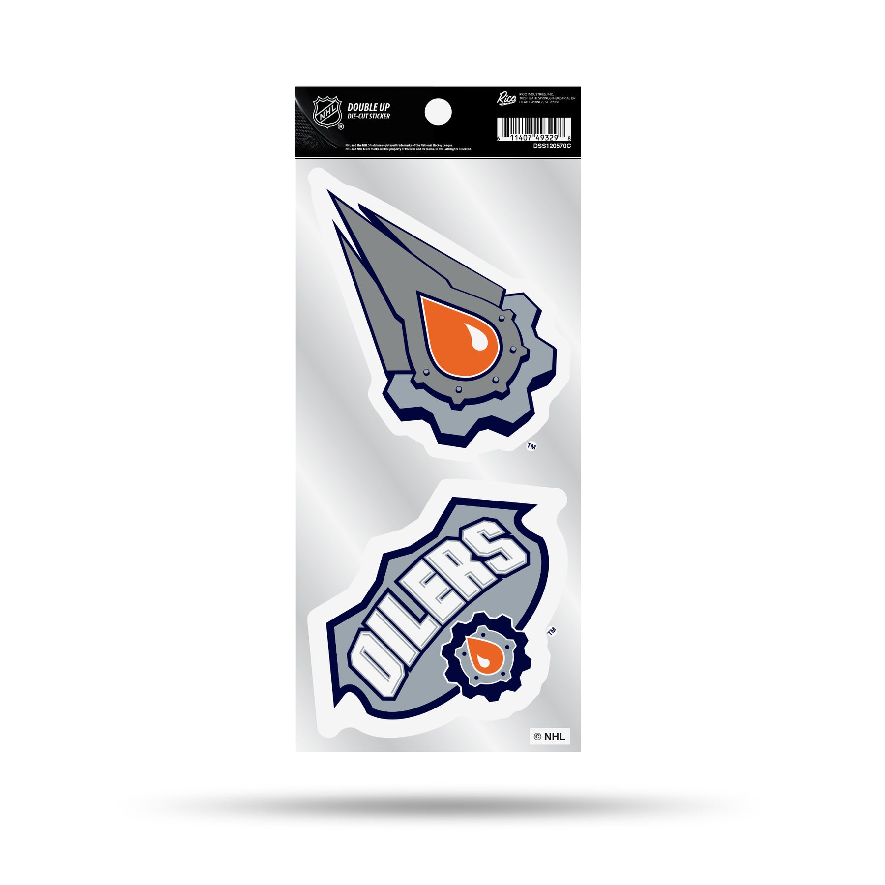 Edmonton Oilers Reverse Retro Two Piece Decal Set – ICE District Authentics