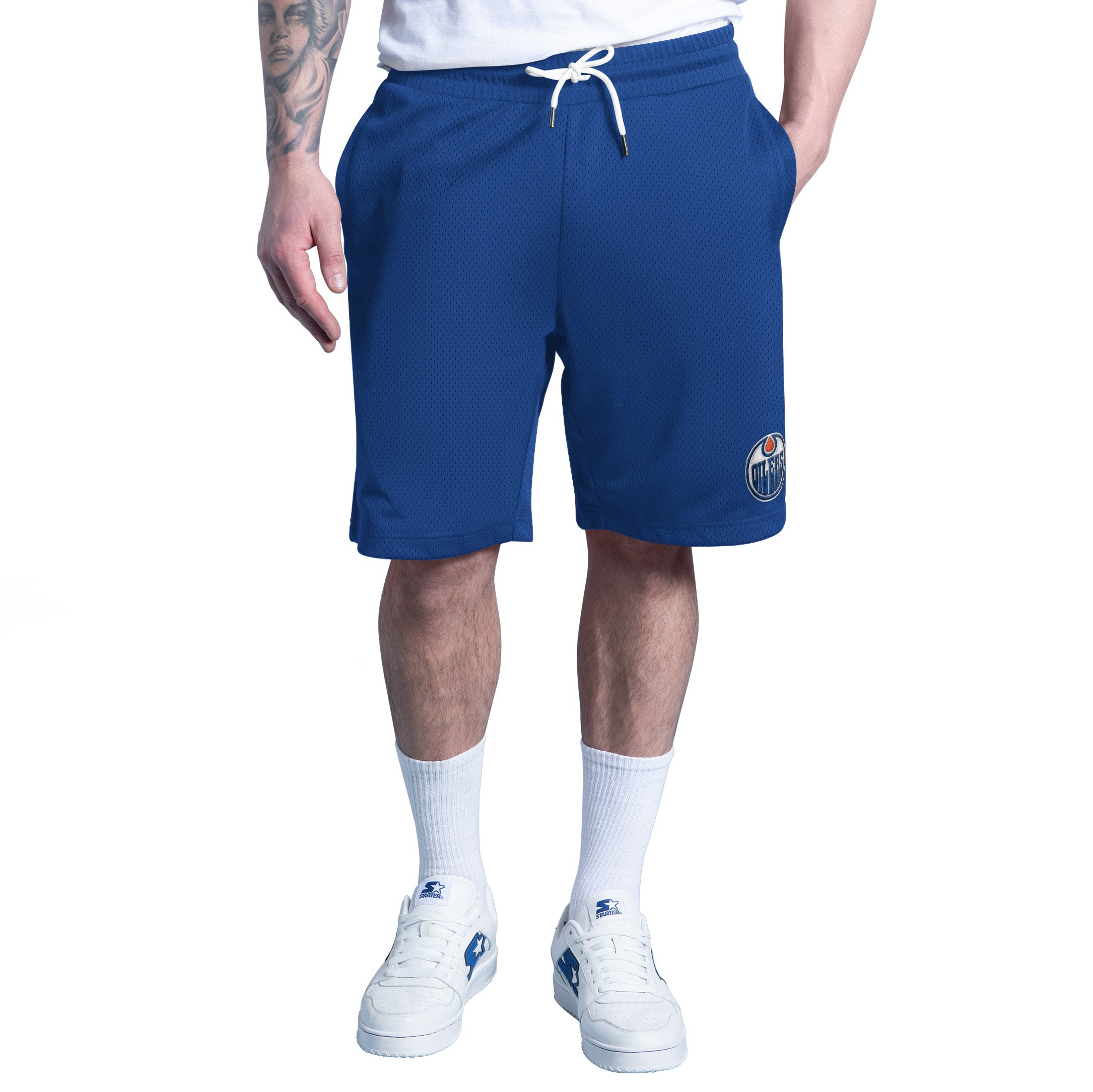 Edmonton Oilers Starter Royal Huddle Shorts – ICE District Authentics