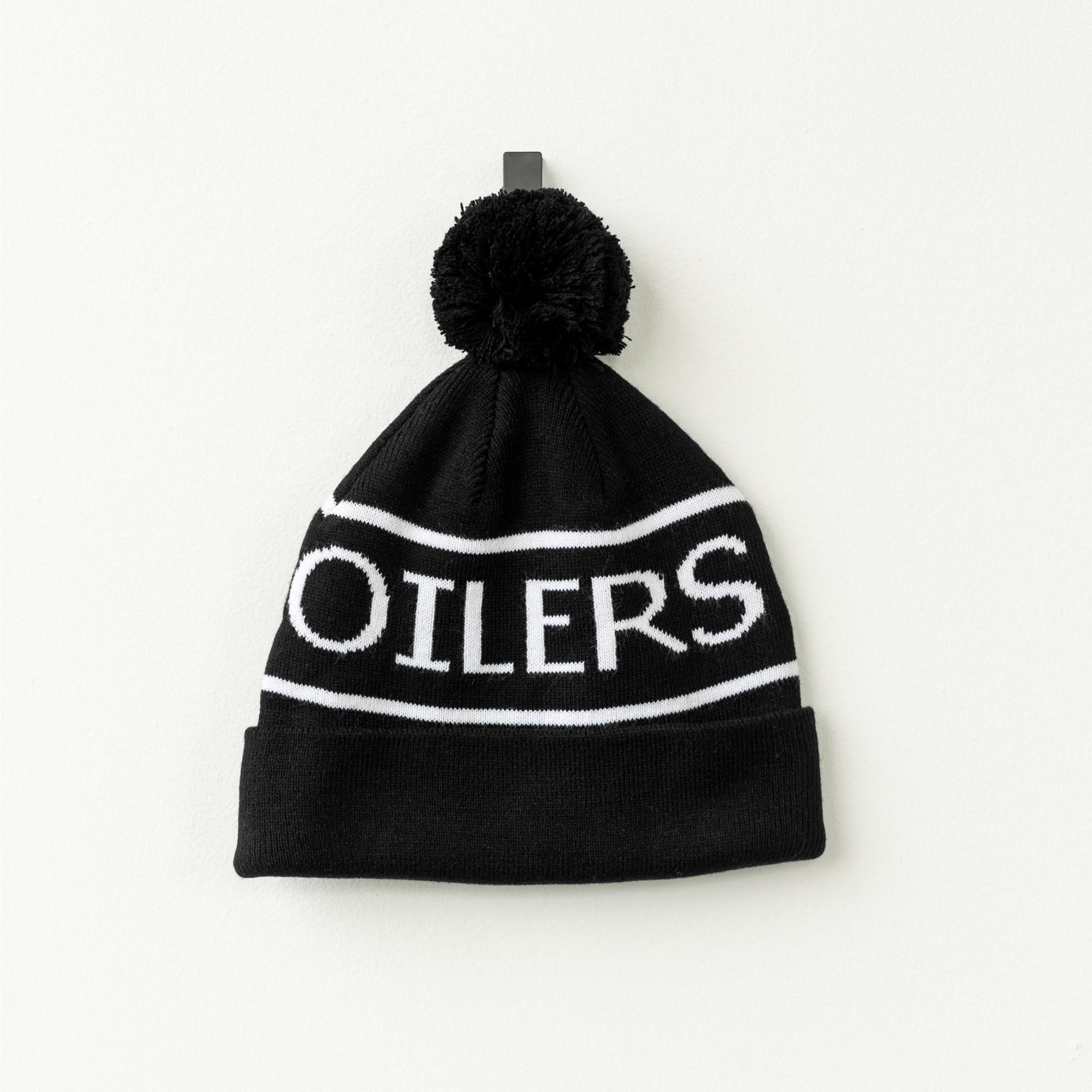Edmonton Oilers Unisex Line Change Black Knit Toque w/Pom – ICE ...