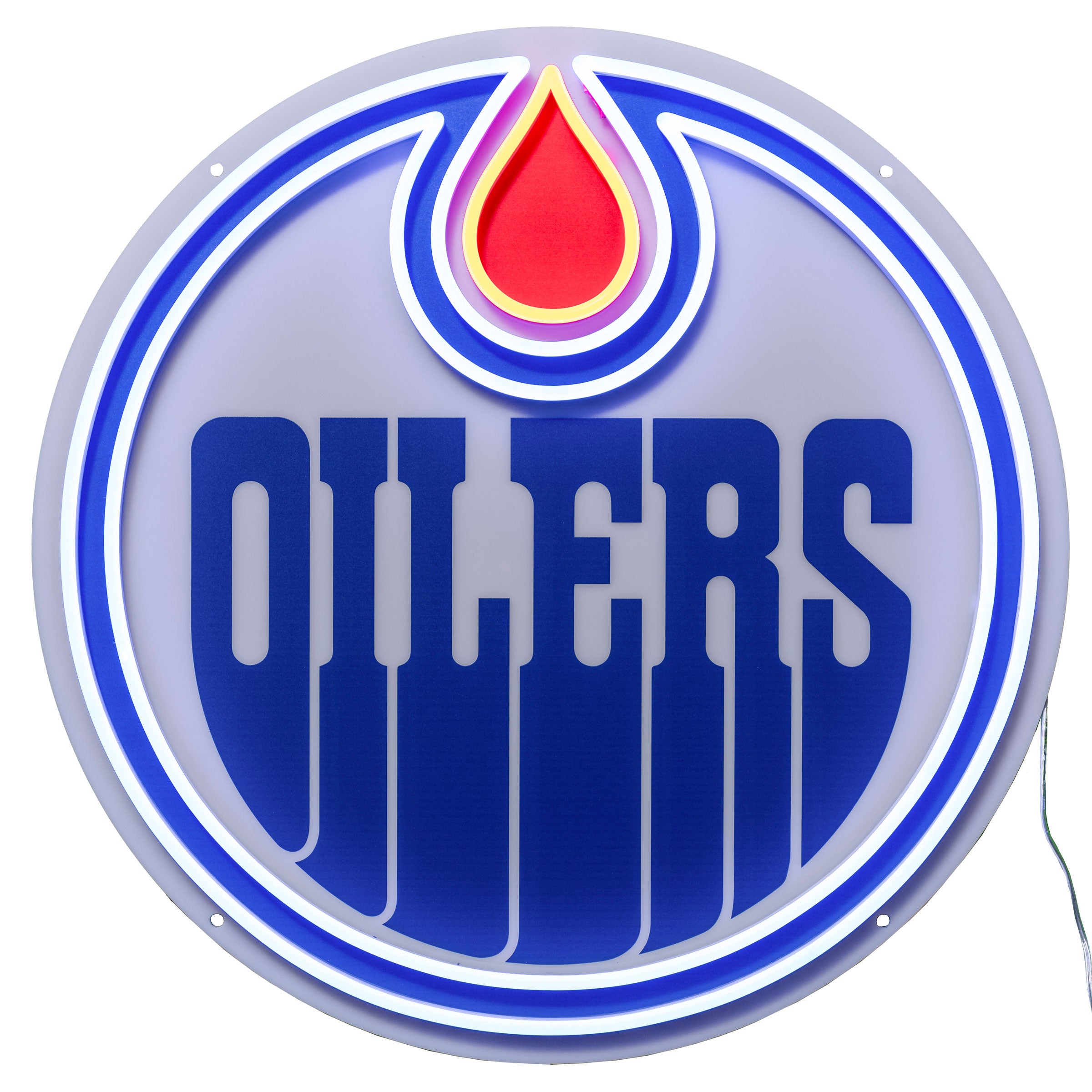 Edmonton Oilers Urban Now Logo Neon 24"x 24" Wall Sign – ICE District ...