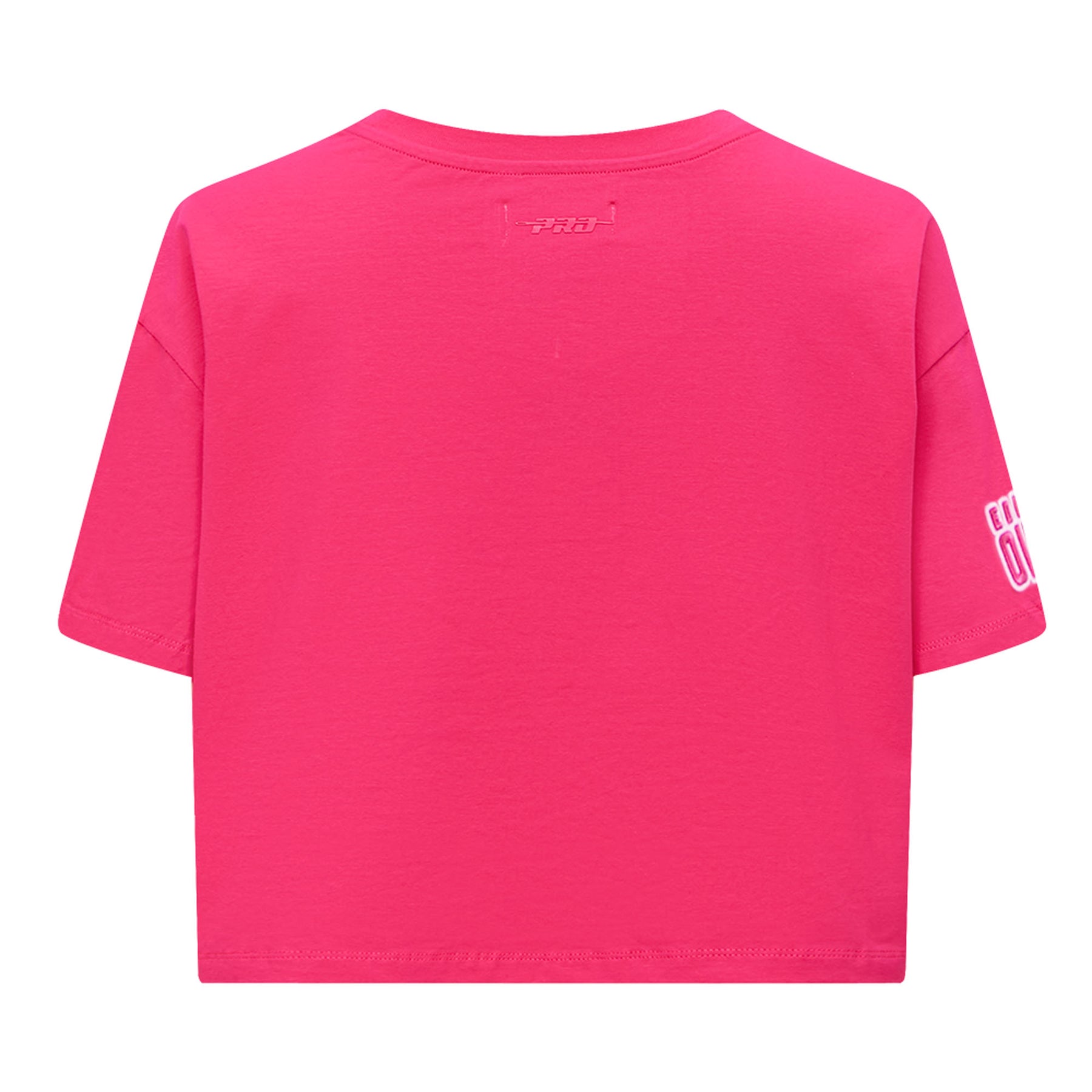 Edmonton Oilers Women's Pro Standard Triple Pink Boxy Cropped T-Shirt ...