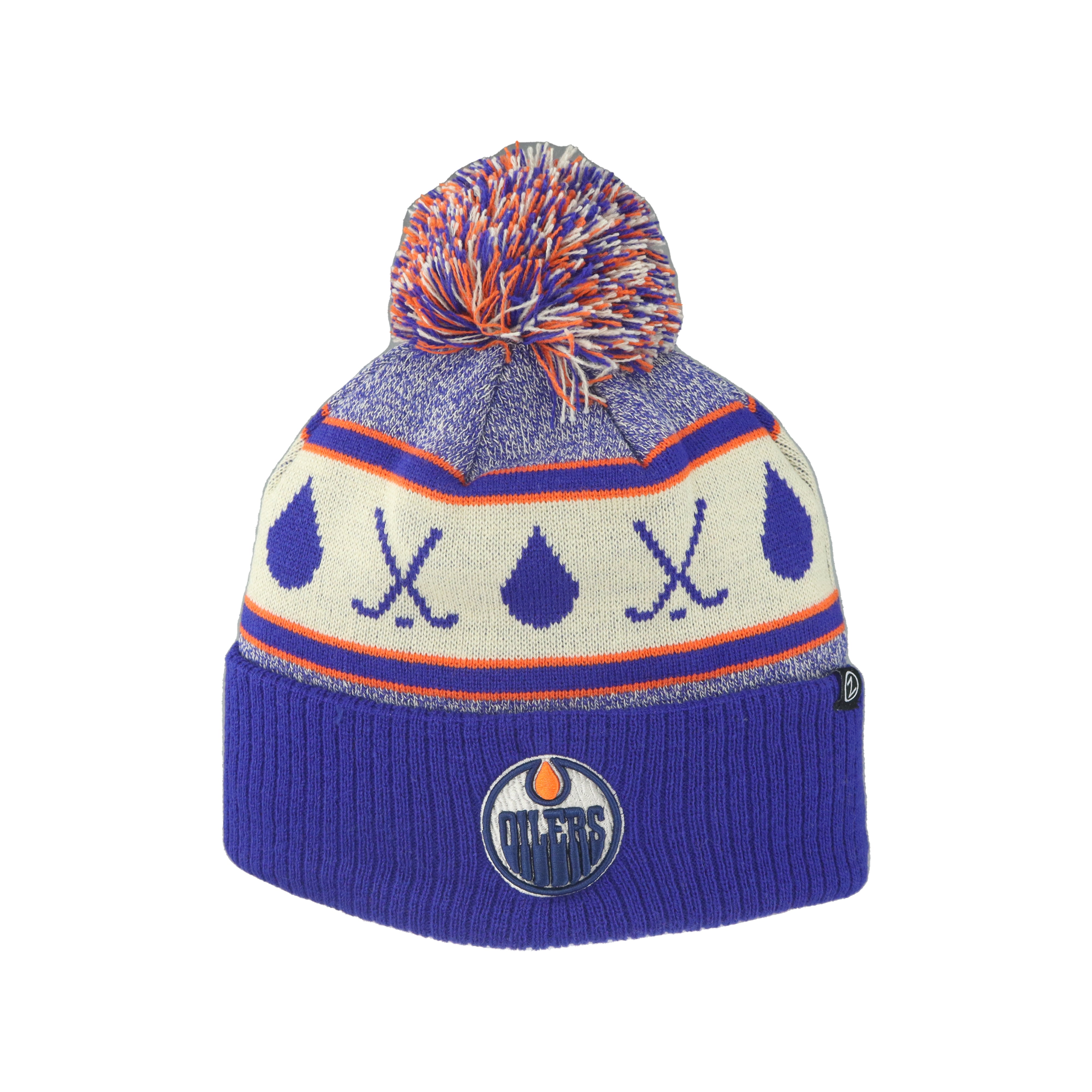 Edmonton Oilers Zephyr Blue Windfall Toque w/ Pom – ICE District Authentics
