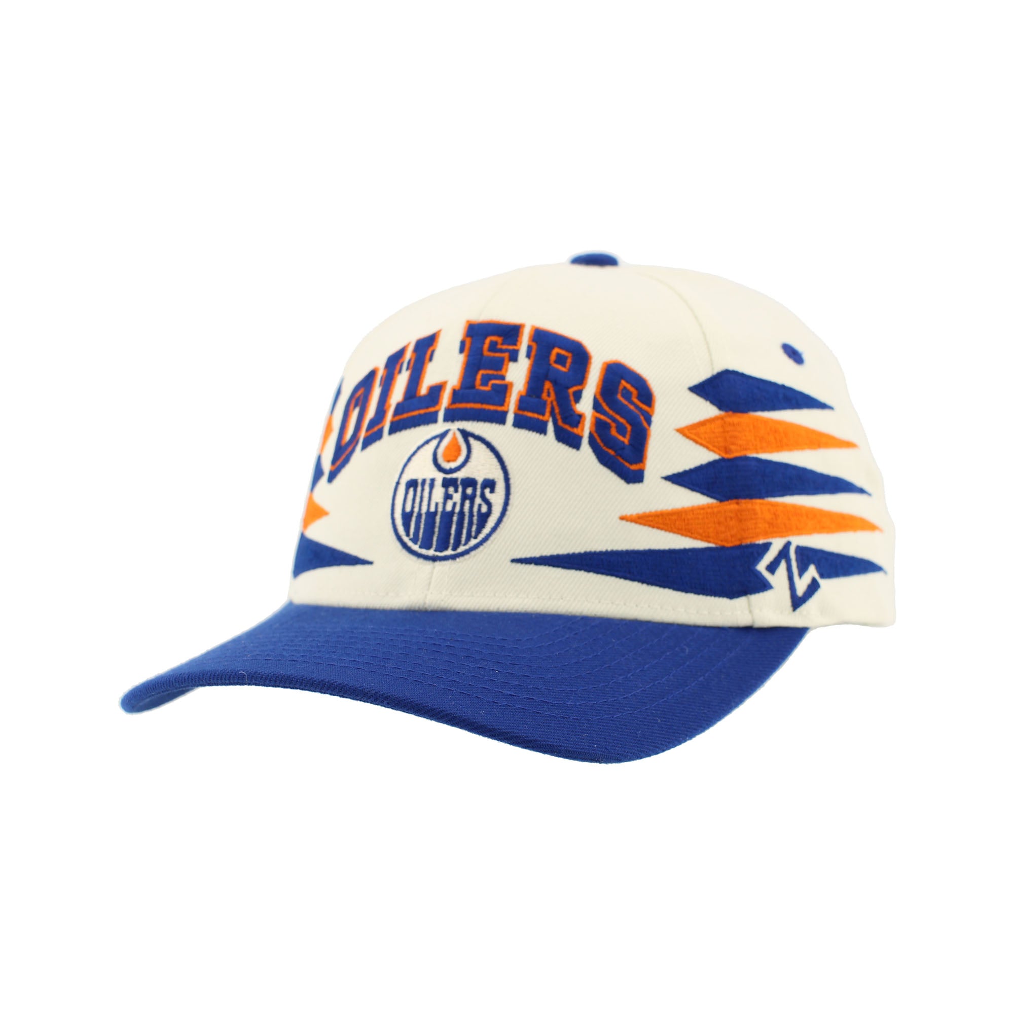 Edmonton Oilers Zephyr Cream Diamond Adjustable Hat – ICE District ...