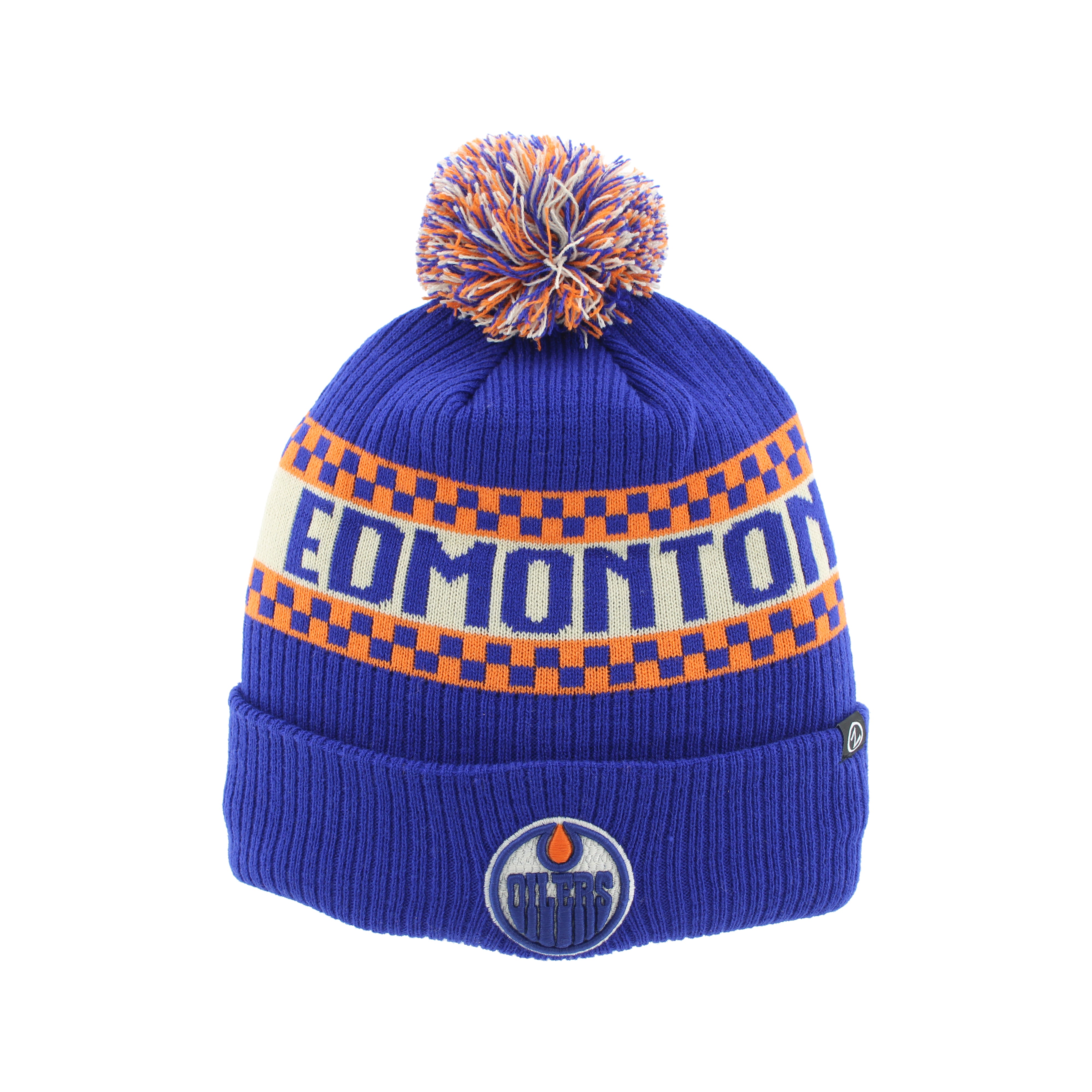 Edmonton Oilers Zephyr Royal Brink Toque w/ Pom – ICE District Authentics