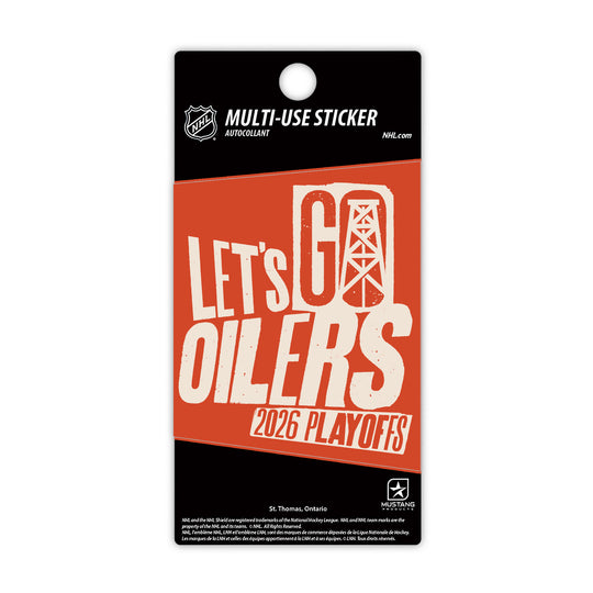 Edmonton Oilers 2026 Stanley Cup Playoffs "Let's Go Oilers" 3" x 5" Or ...