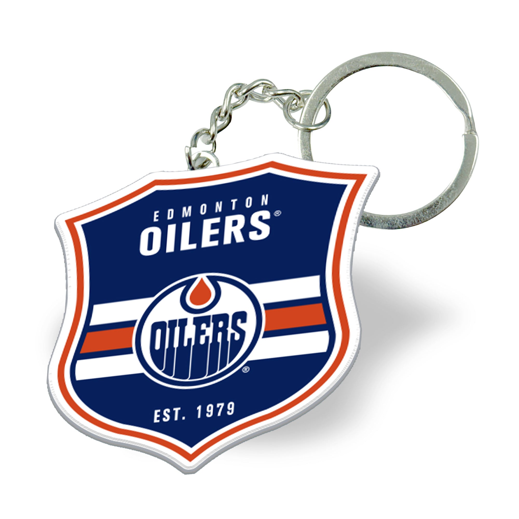Edmonton Oilers Badge Logo Keychain – ICE District Authentics