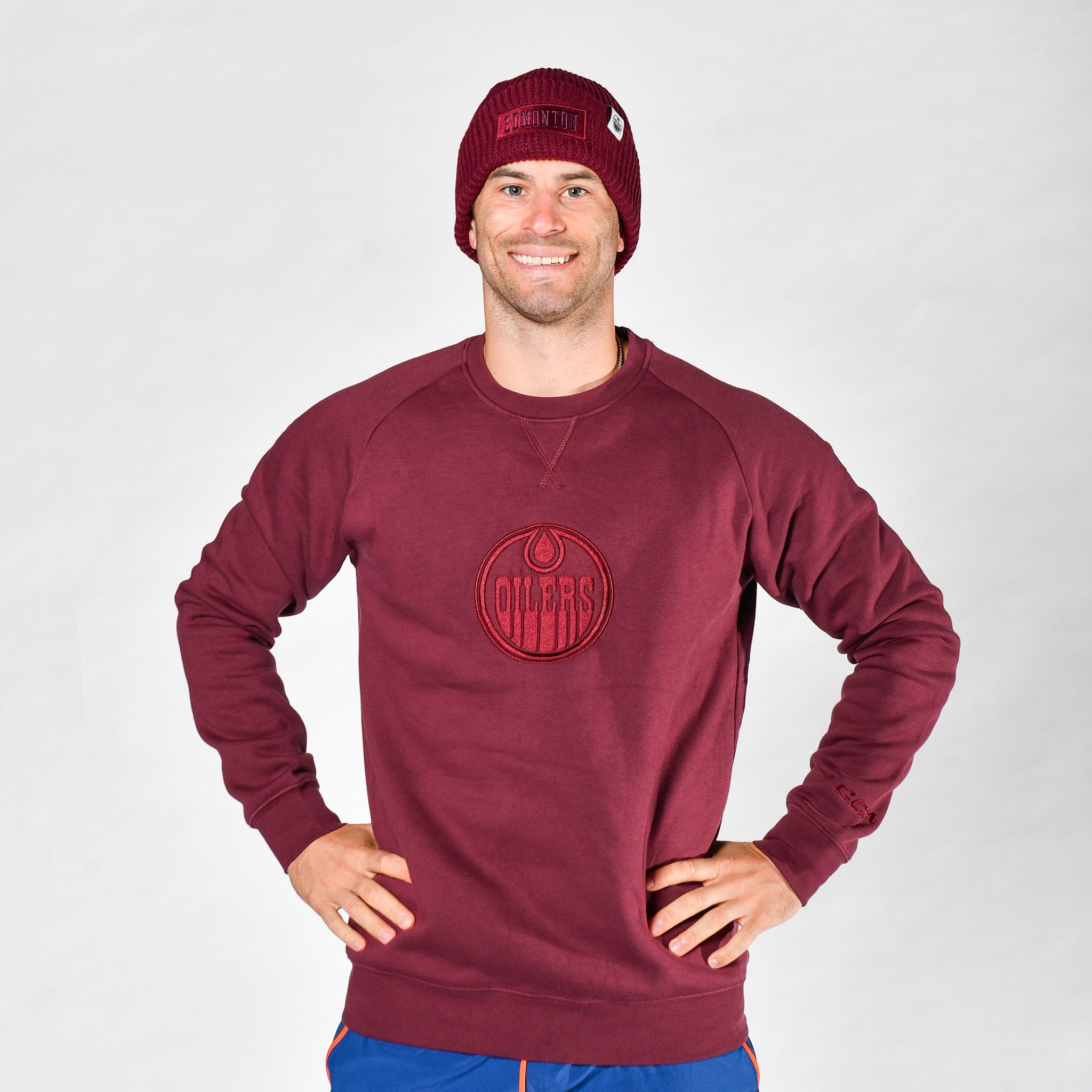 Edmonton Oilers CCM Maroon Acai Fleece Crewneck Sweatshirt – ICE ...