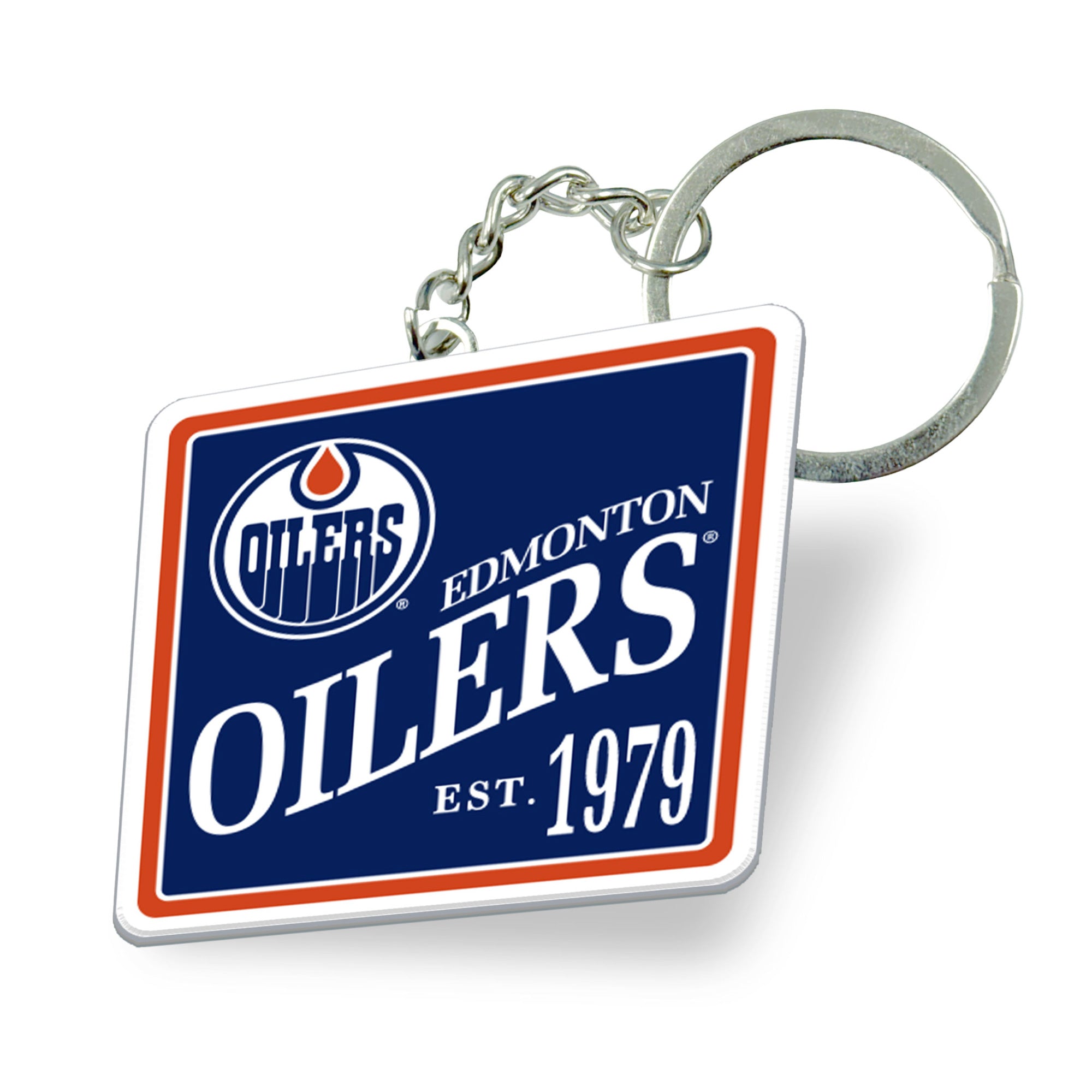 Edmonton Oilers Greeting Logo Keychain – ICE District Authentics