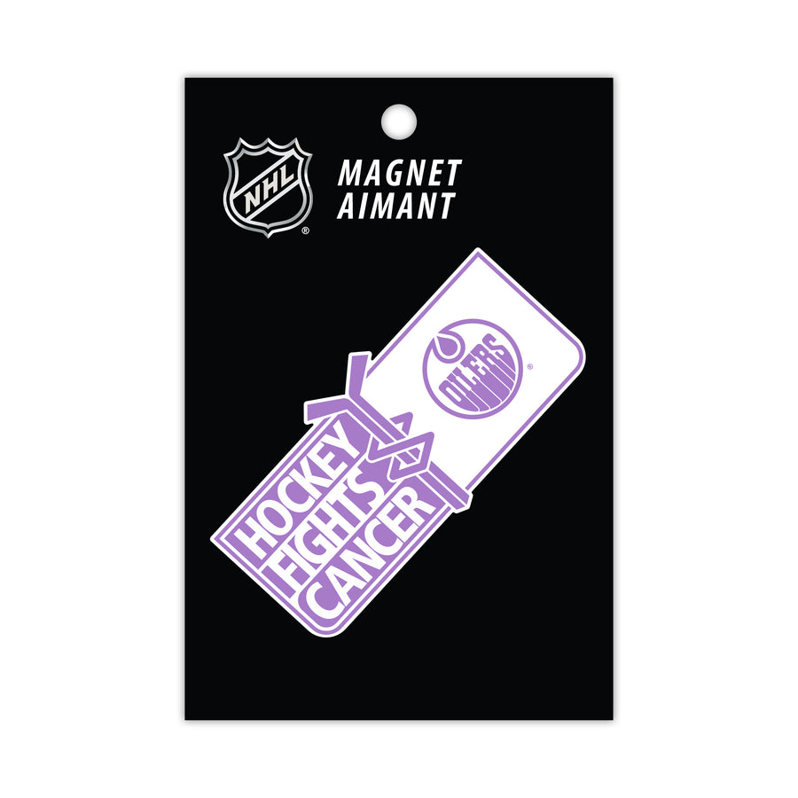 Edmonton Oilers Hockey Fights Cancer Logo Magnet – ICE District Authentics