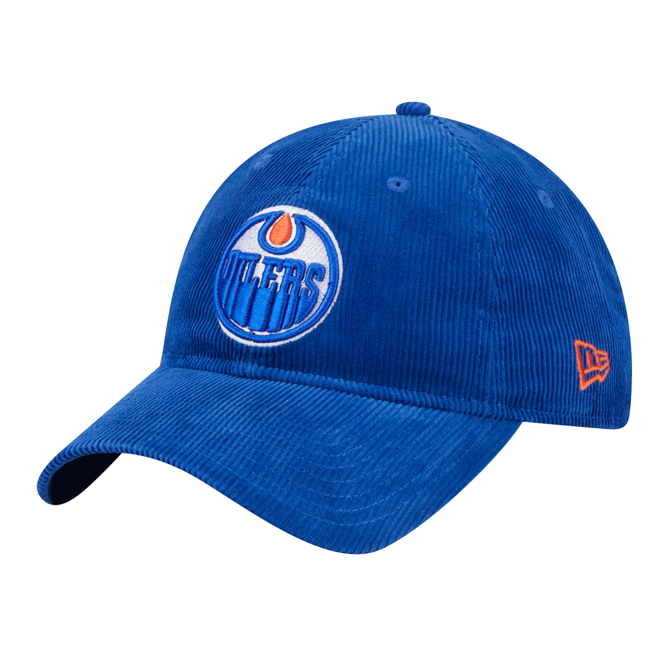 Edmonton Oilers New Era Blue Corduroy Throwback 9TWENTY Adjustable Hat ...