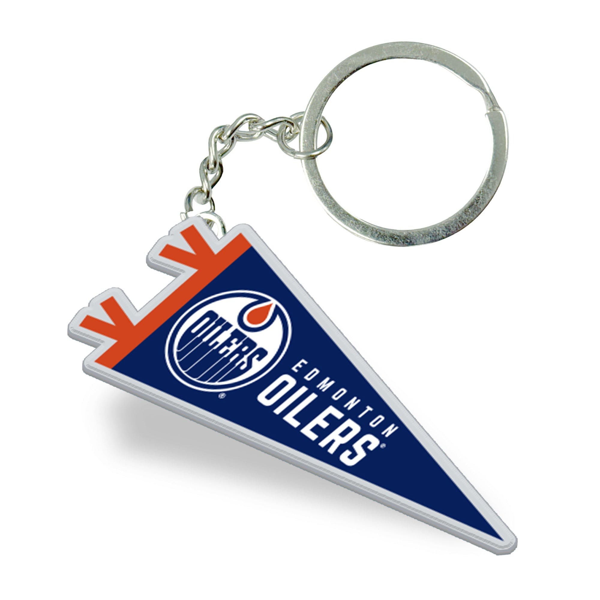 Edmonton Oilers Pennant Logo Keychain – ICE District Authentics