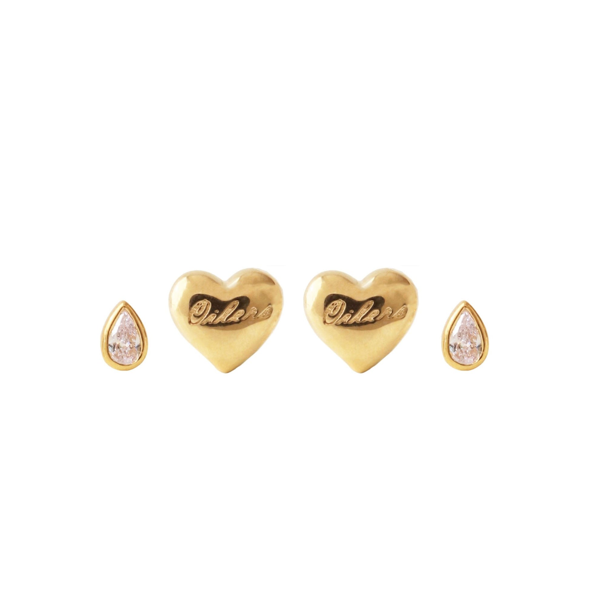 Edmonton Oilers So Pretty Cara Cotter Gold Earring Stud Pack – ICE ...
