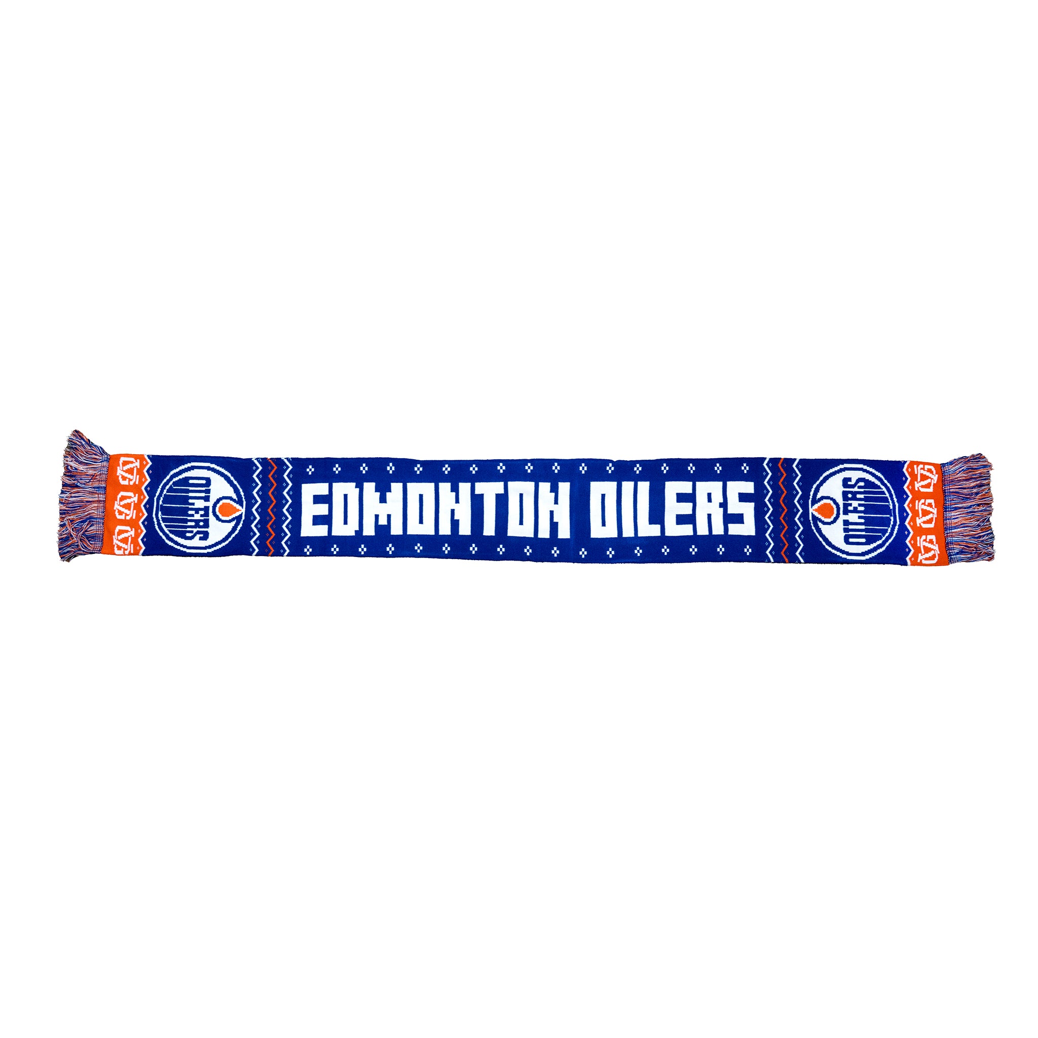 Edmonton Oilers Violent Gentlemen 2024 Christmas Holiday Blue Scarf ...