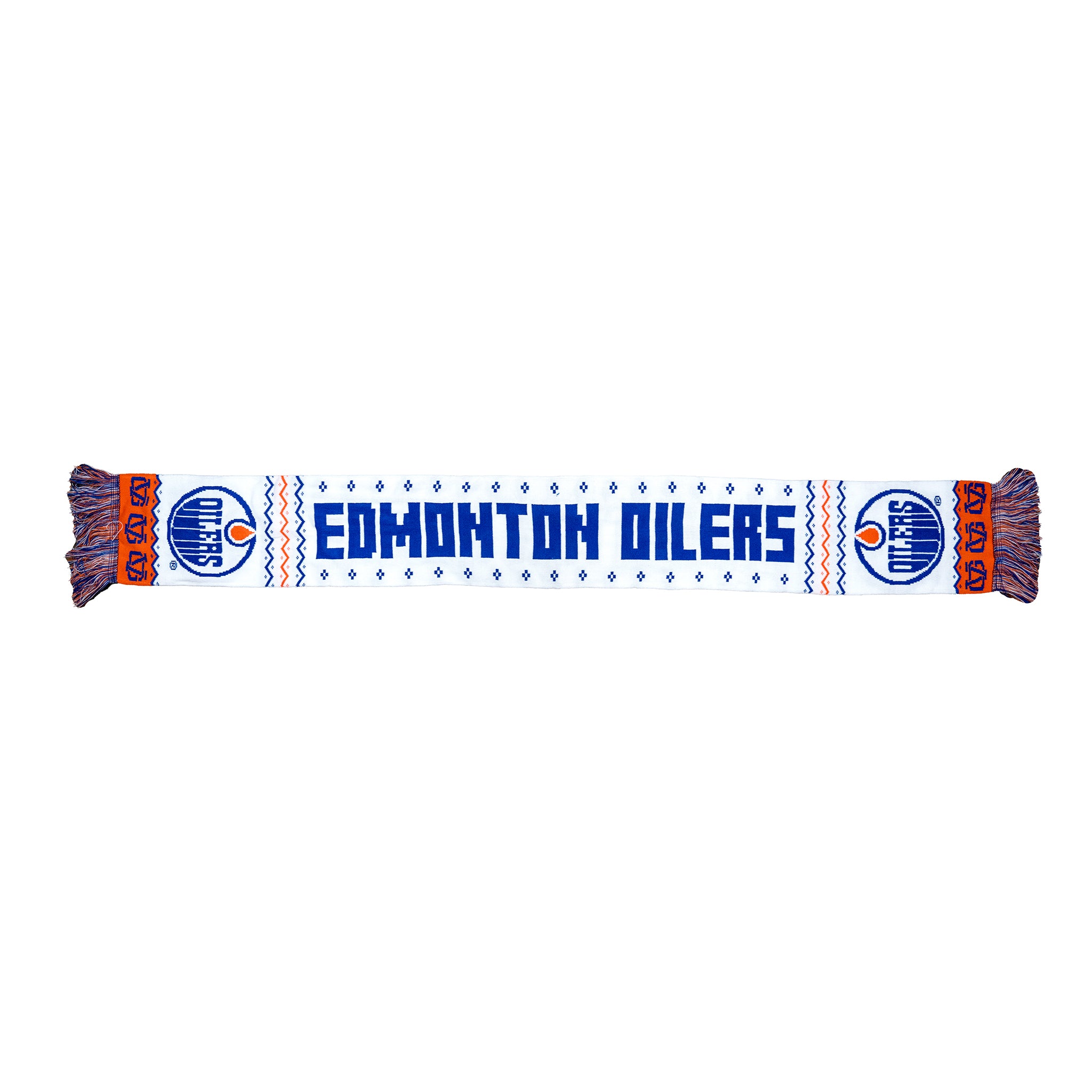 Edmonton Oilers Violent Gentlemen 2024 Christmas Holiday White Scarf ...
