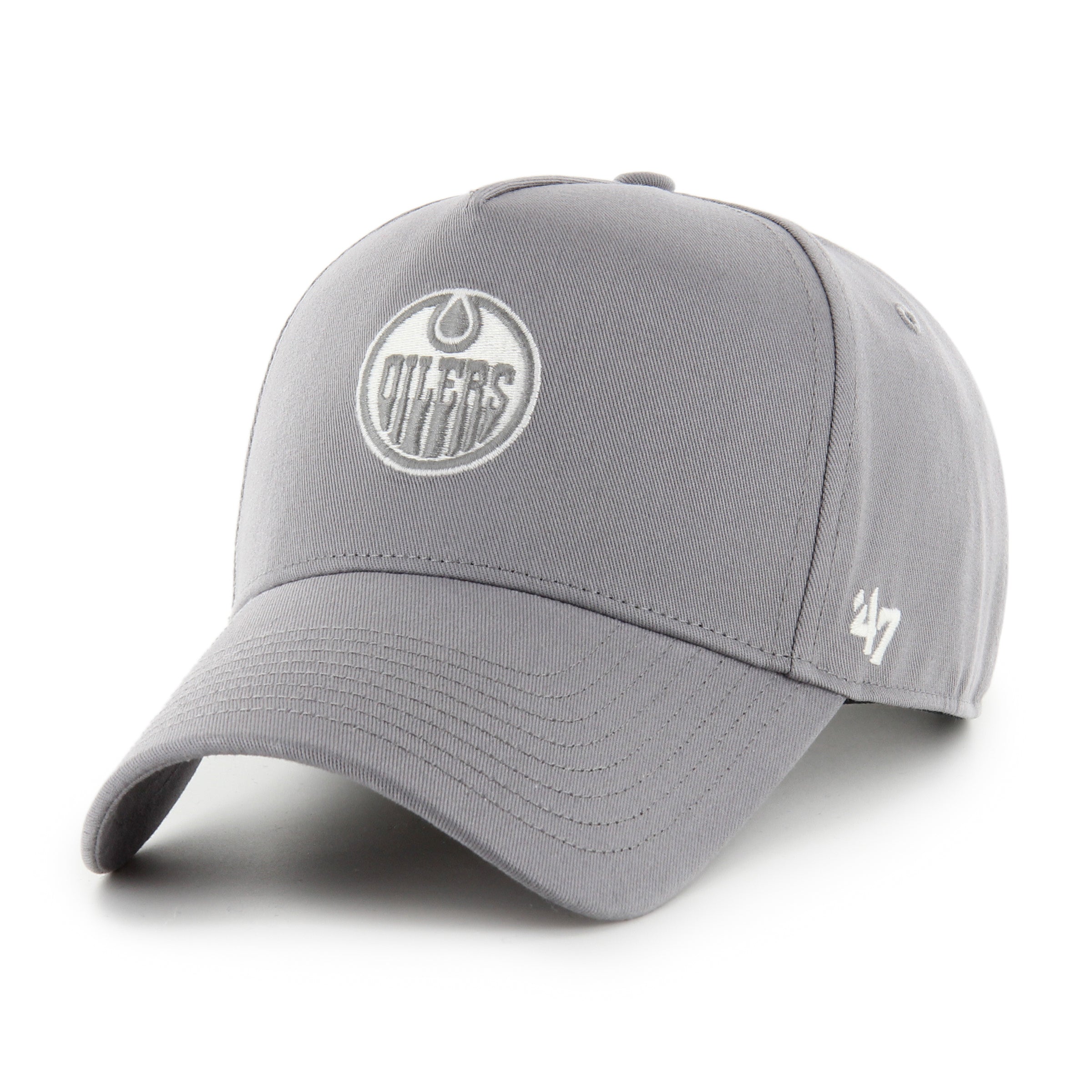 Edmonton Oilers '47 Grey Foundational Offside DT Adjustable Hat – ICE ...