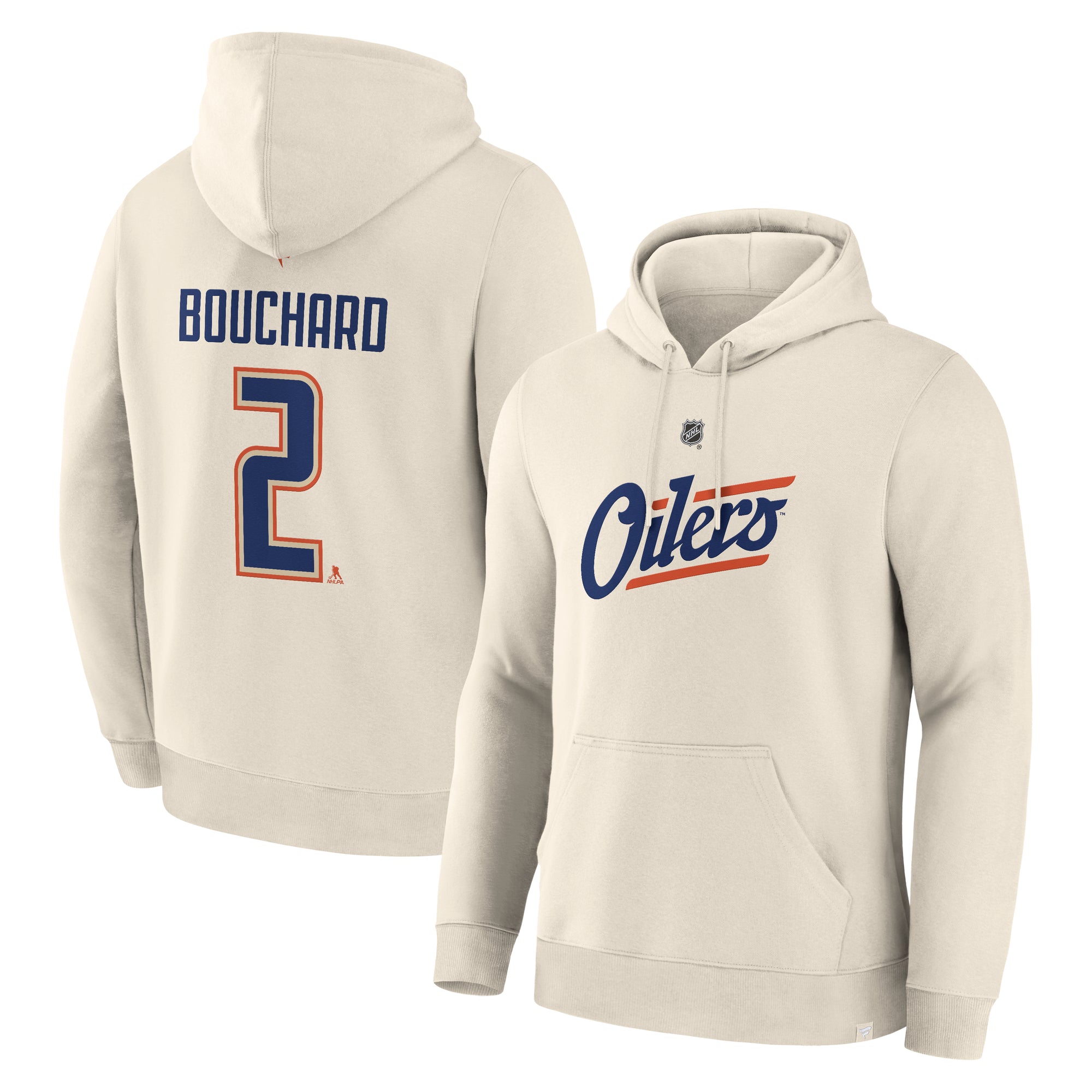 Evan Bouchard Edmonton Oilers Fanatics Cream Alternate Logo Legacy Hoo ...