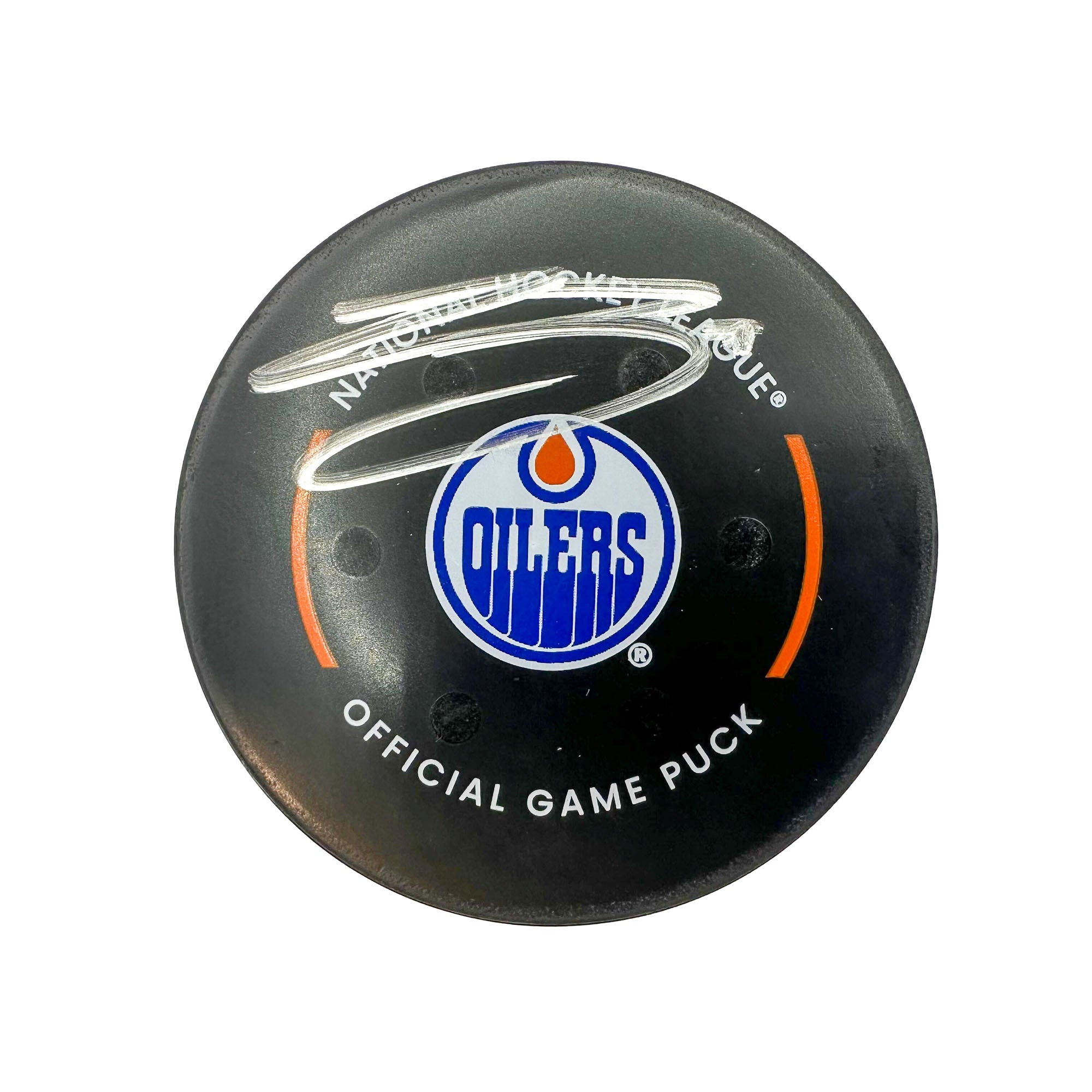 Evander Kane Edmonton Oilers Autographed Goal Puck - Nov. 15/2023 vs S ...