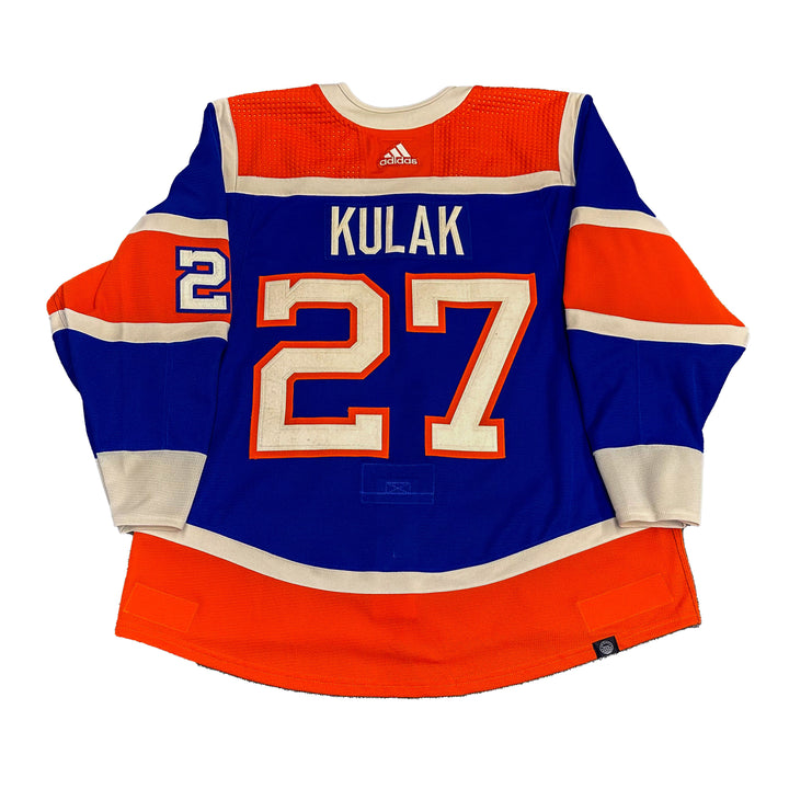 Brett Kulak Edmonton Oilers Game Worn Jersey - 2023-24 Heritage Classi ... Brett Kulak Edmonton Oilers Game Worn Jersey - 2023-24 Heritage Classi ...