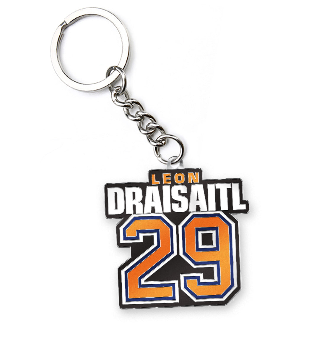 Leon Draisaitl Edmonton Oilers "29" Keychain – ICE District Authentics