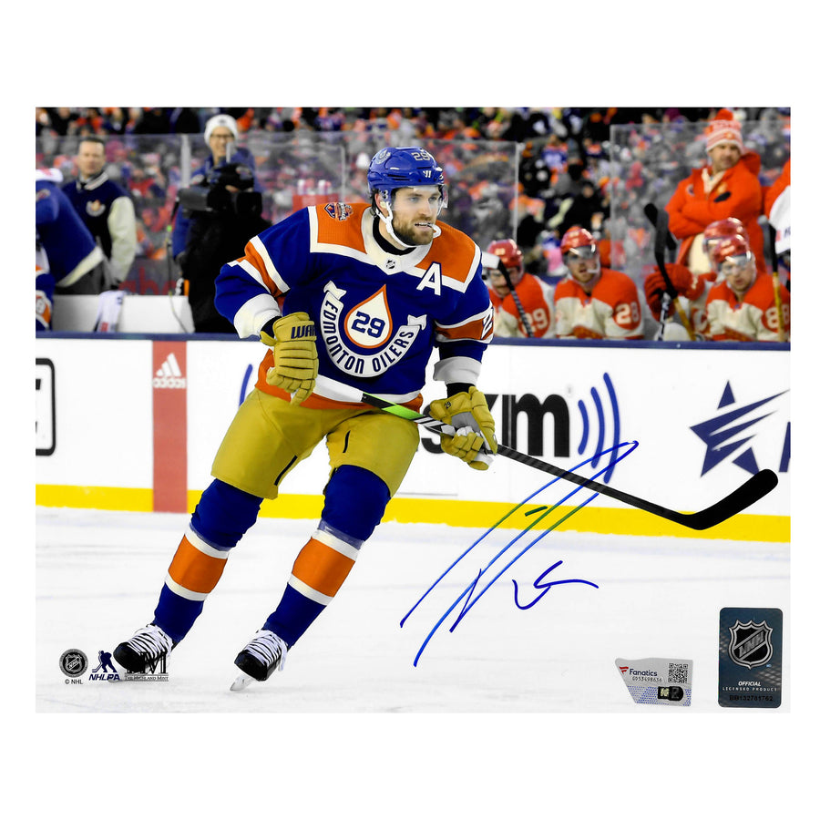 Leon Draisaitl Edmonton Oilers Signed "2023 Heritage Classic" 8x10 Pho ...