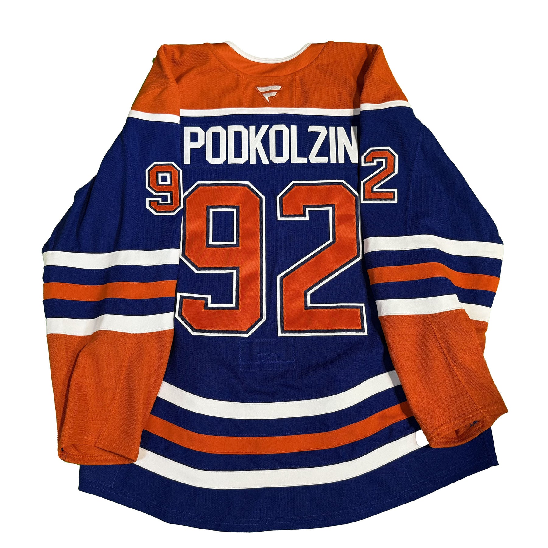 Vasily Podkolzin Edmonton Oilers Game Worn Jersey - 2024-25 Playoffs R ...