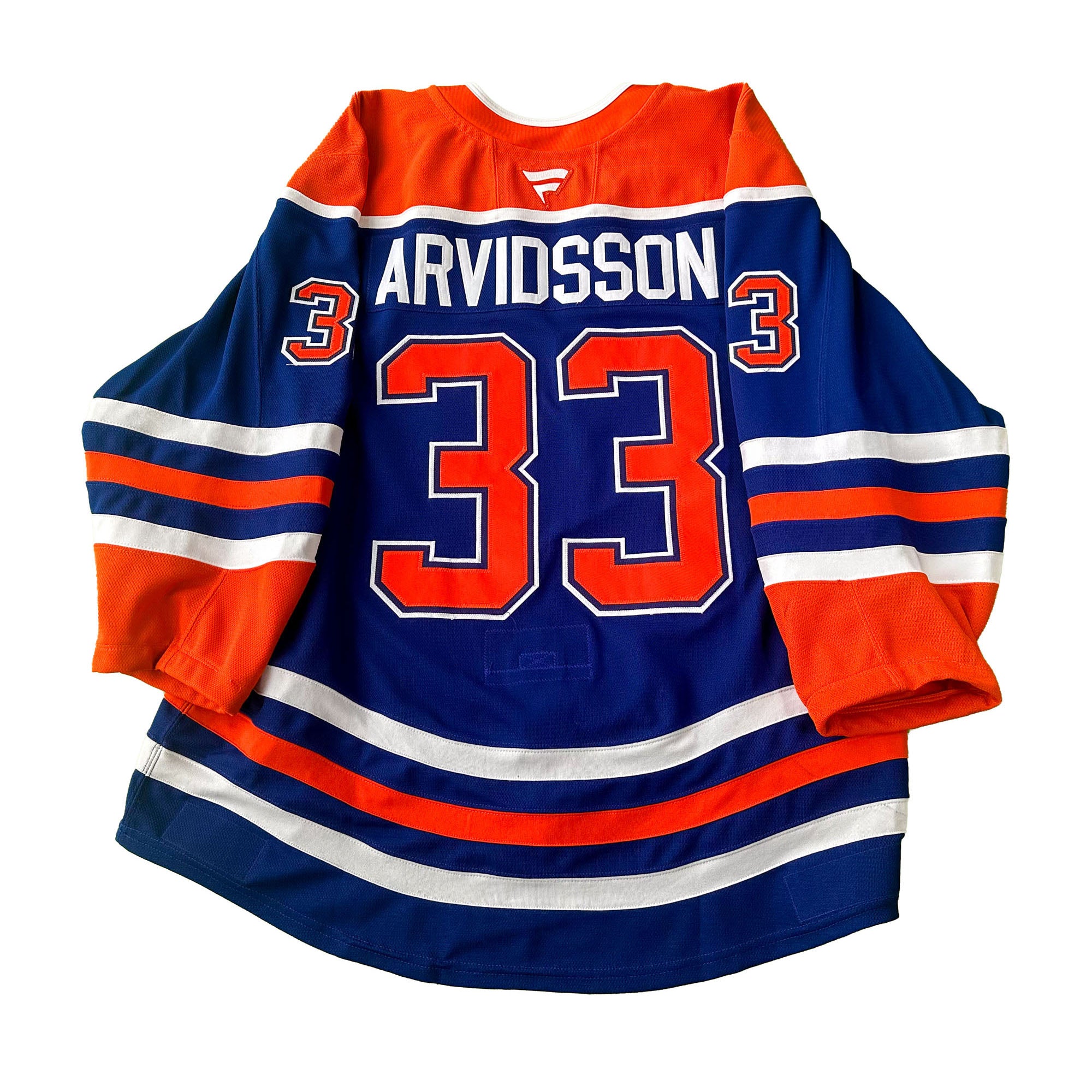 Viktor Arvidsson Edmonton Oilers Game Worn Jersey - 2024-25 Royal Blue ...