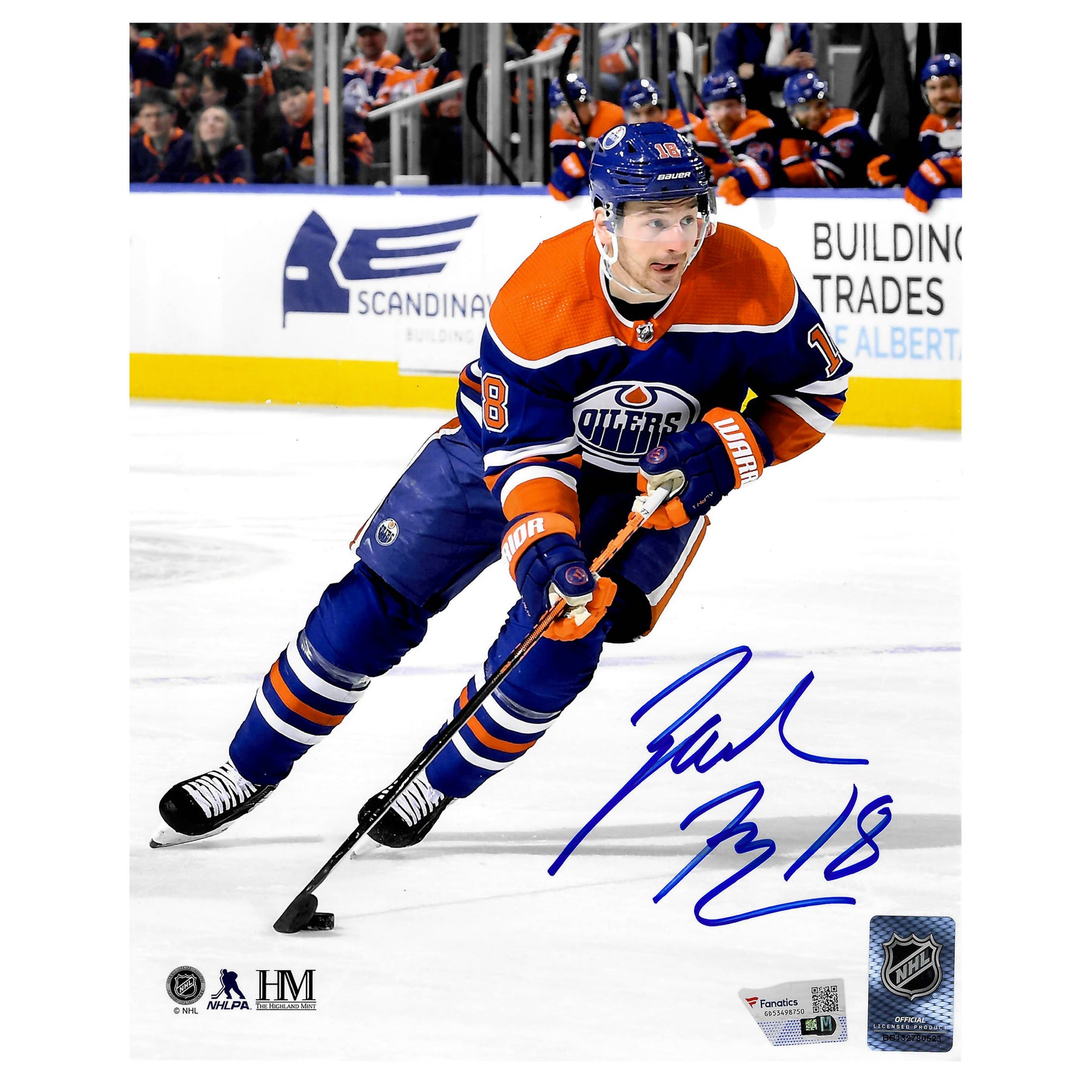 Zach Hyman Edmonton Oilers Signed "Royal Jersey" 8x10 Photo – ICE ...