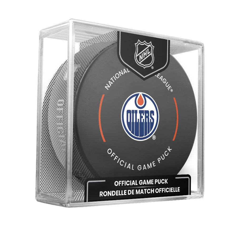 Edmonton Oilers 2025-26 Official Game Puck – ICE District Authentics