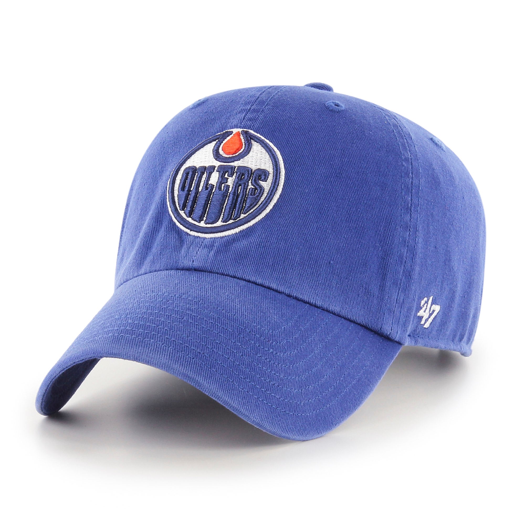 Edmonton Oilers '47 Royal Blue Home Logo Clean Up Adjustable Hat – ICE ...