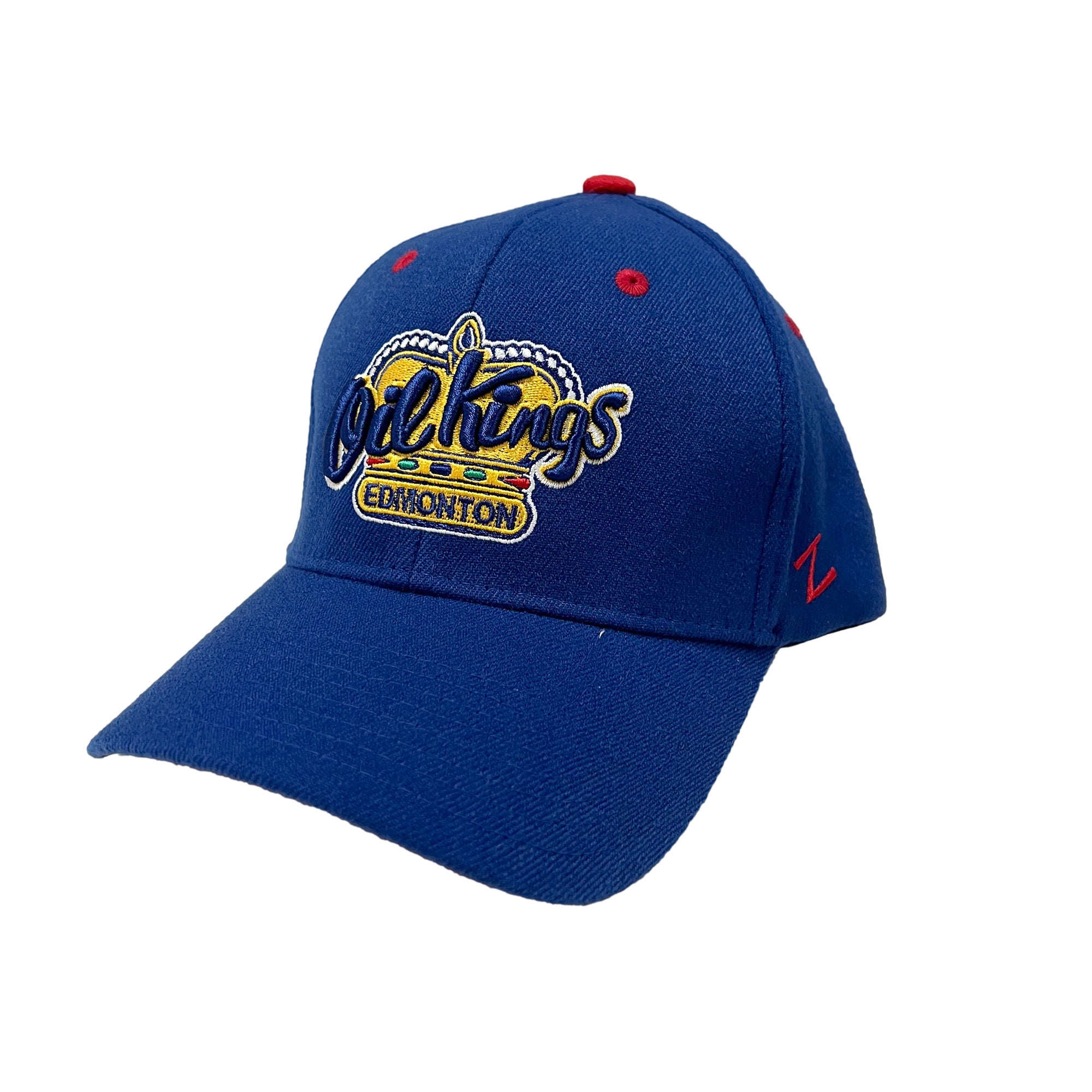 Edmonton Oil Kings Zephyr Blue Logo Flex Hat – ICE District Authentics
