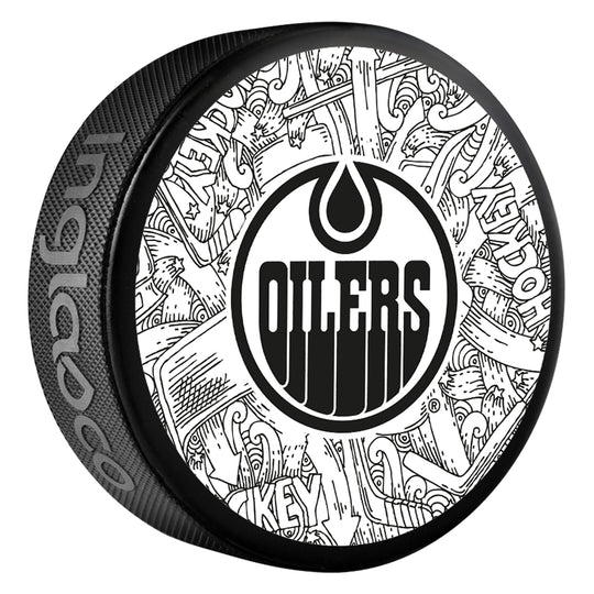 Edmonton Oilers Coloring Book Puck – ICE District Authentics